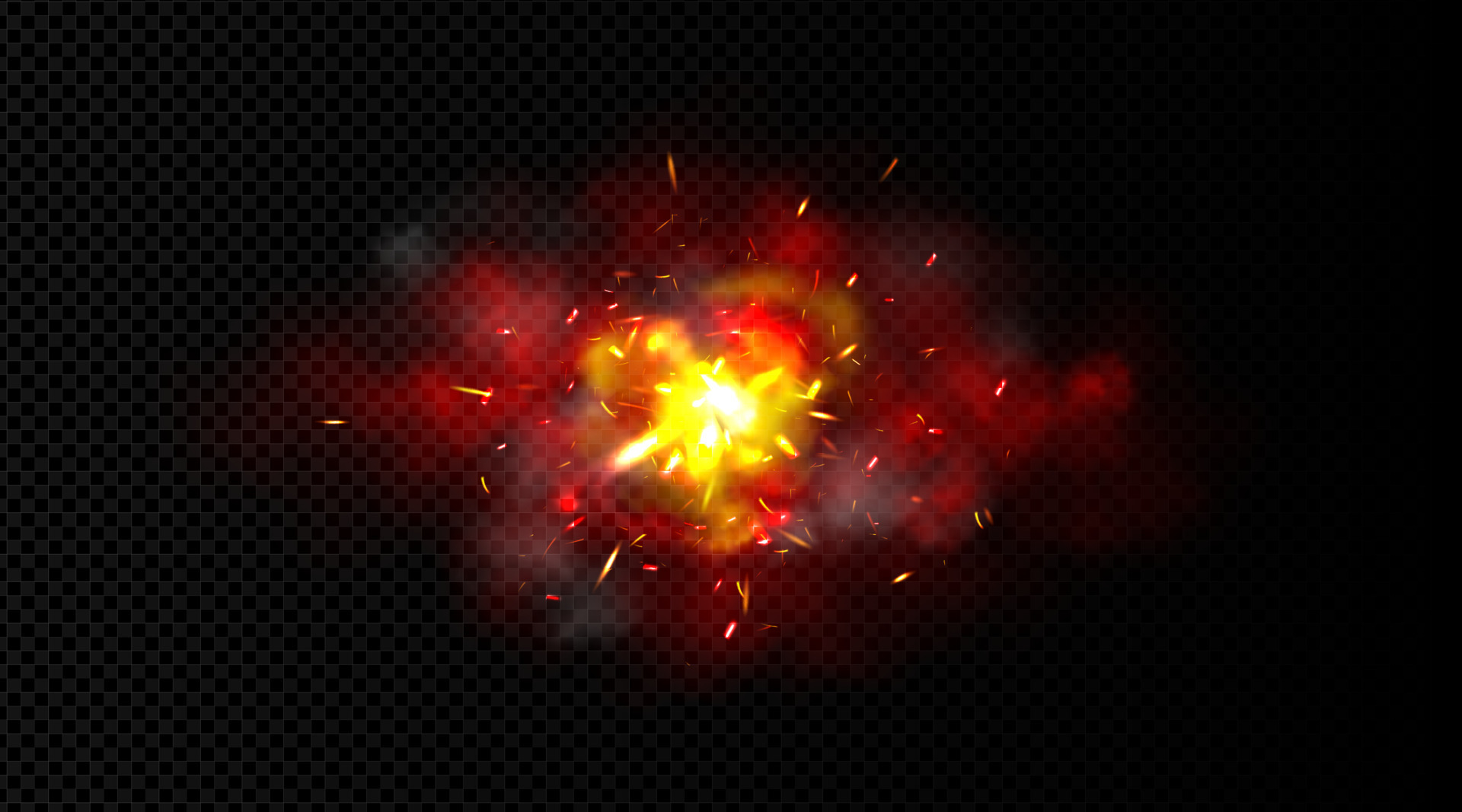 Light effect with red smoke, bomb explosion 3d 16263125 Vector Art at Vecteezy