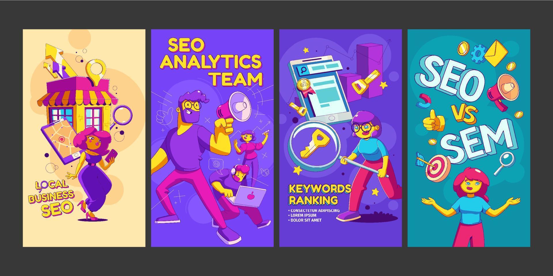 Keywords ranking, SEO analytics team and local SEO 16263221 Vector Art ... Keywords ranking, SEO analytics team and local SEO 16263221 Vector Art ...
