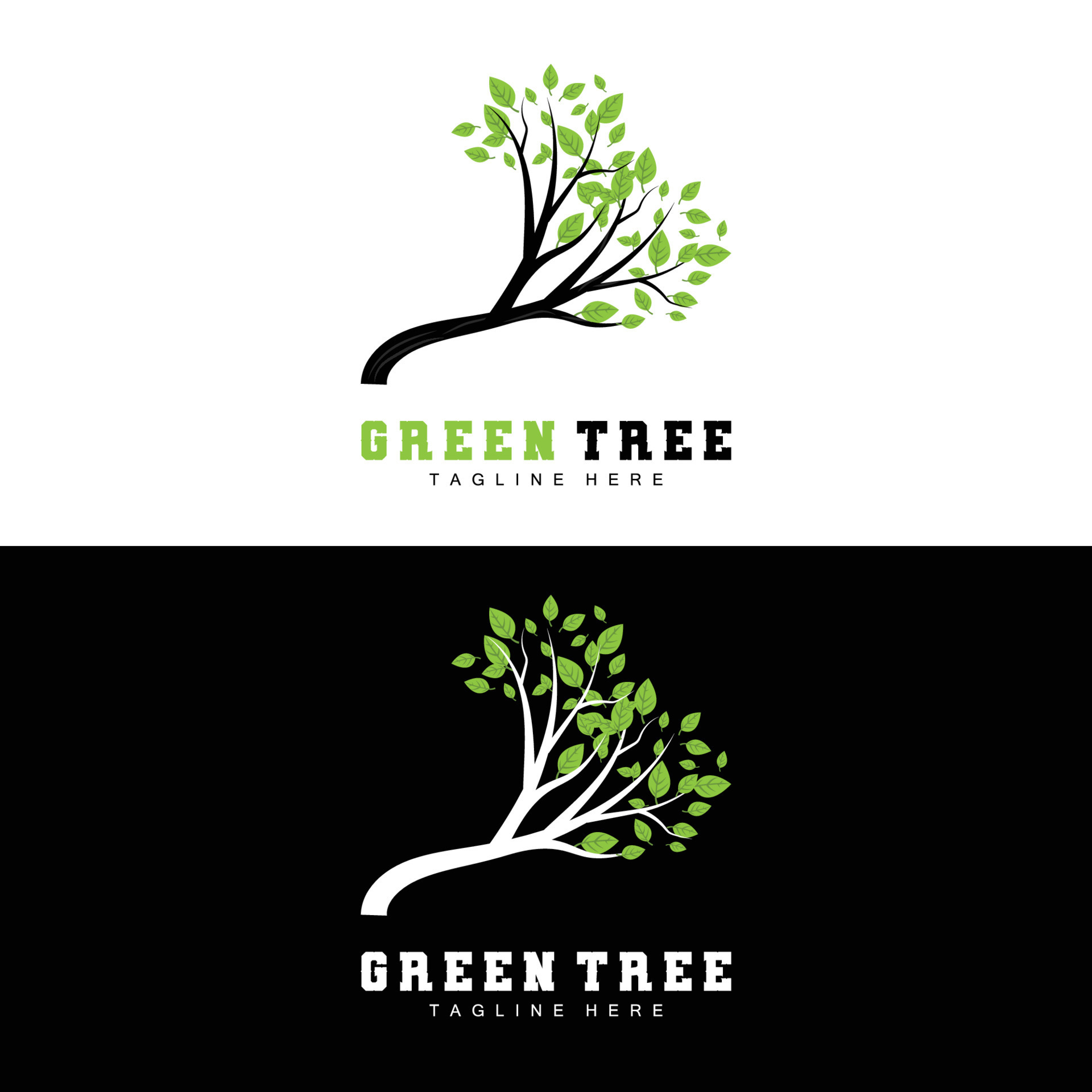 Green Tree Logo Design Bonsai Tree Logo Illustration Leaf And Wood green-tree-logo-design-bonsai-tree-logo-illustration-leaf-and-wood