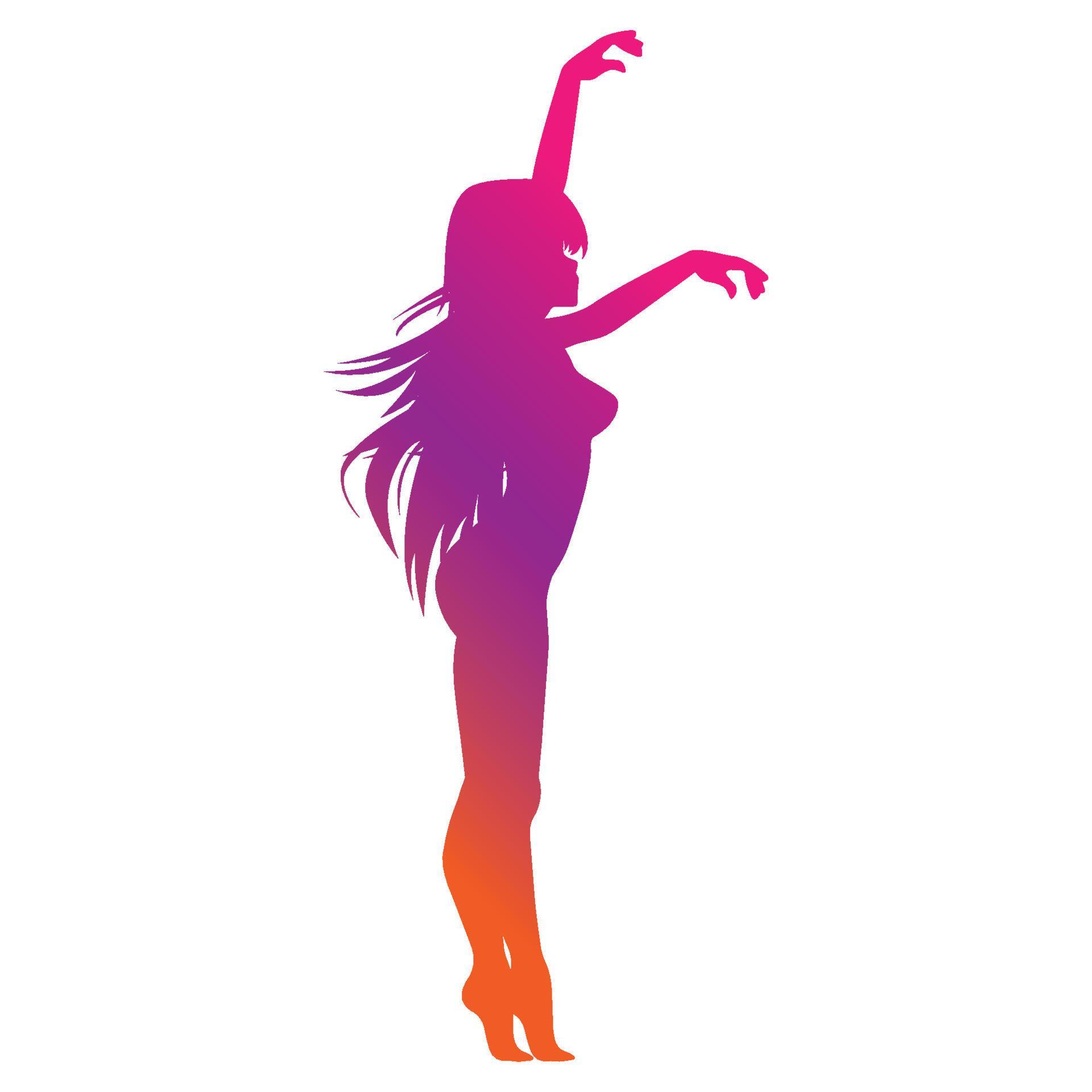 Cute Girl Silhouette Illustration 16268873 Vector Art At Vecteezy