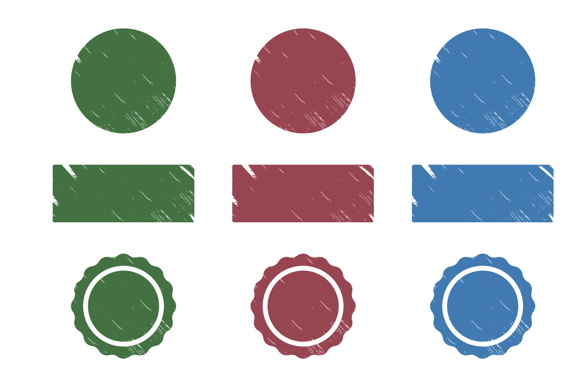 Grunge Seal Stamp Rubber Look Set 16269682 Vector Art at Vecteezy