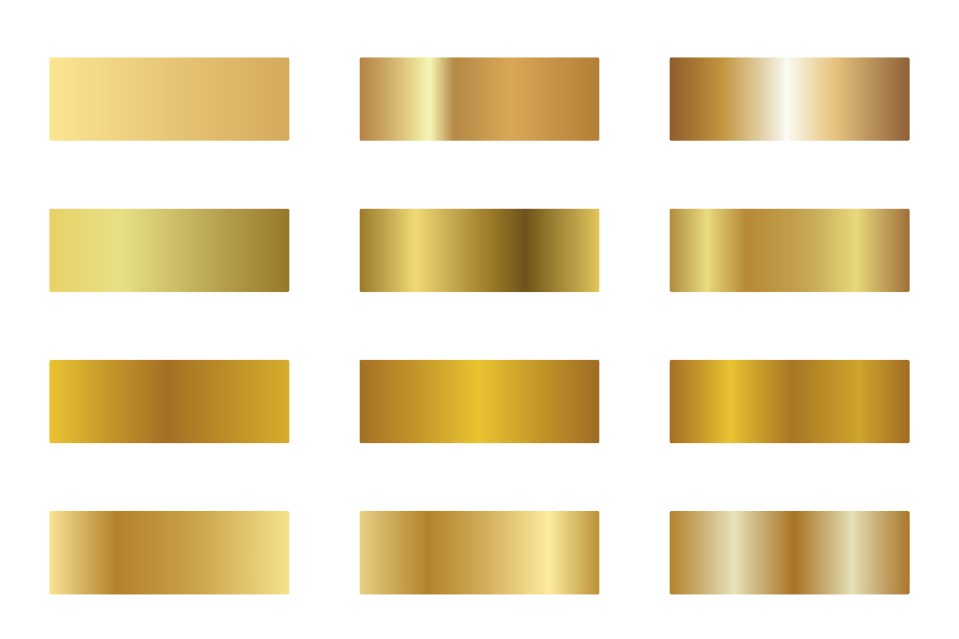 Set of Golden Gradients 16283767 Vector Art at Vecteezy