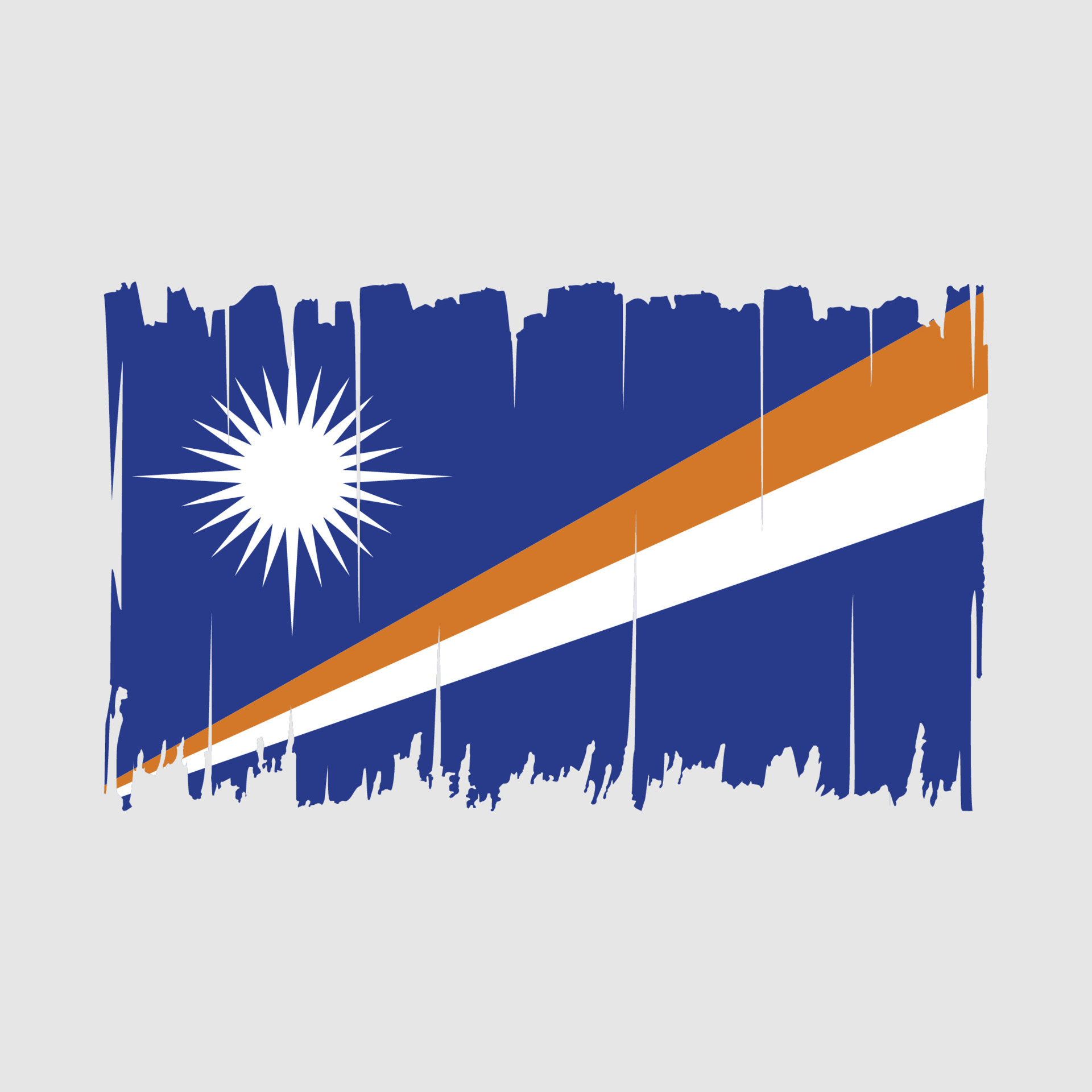 Marshall Islands Flag Brush Vector Illustration 16288490 Vector Art at ...