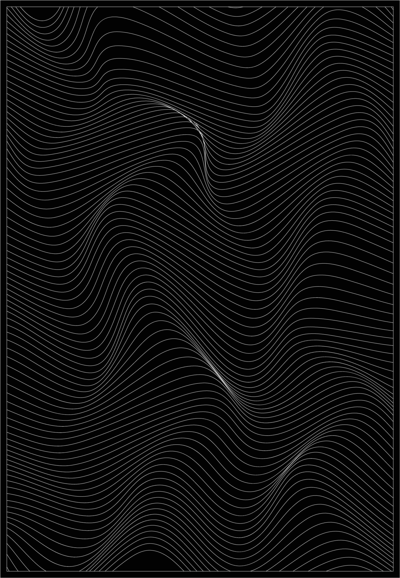 3d wave lines, line pattern, vector pattern portrait, vector 3d art ...