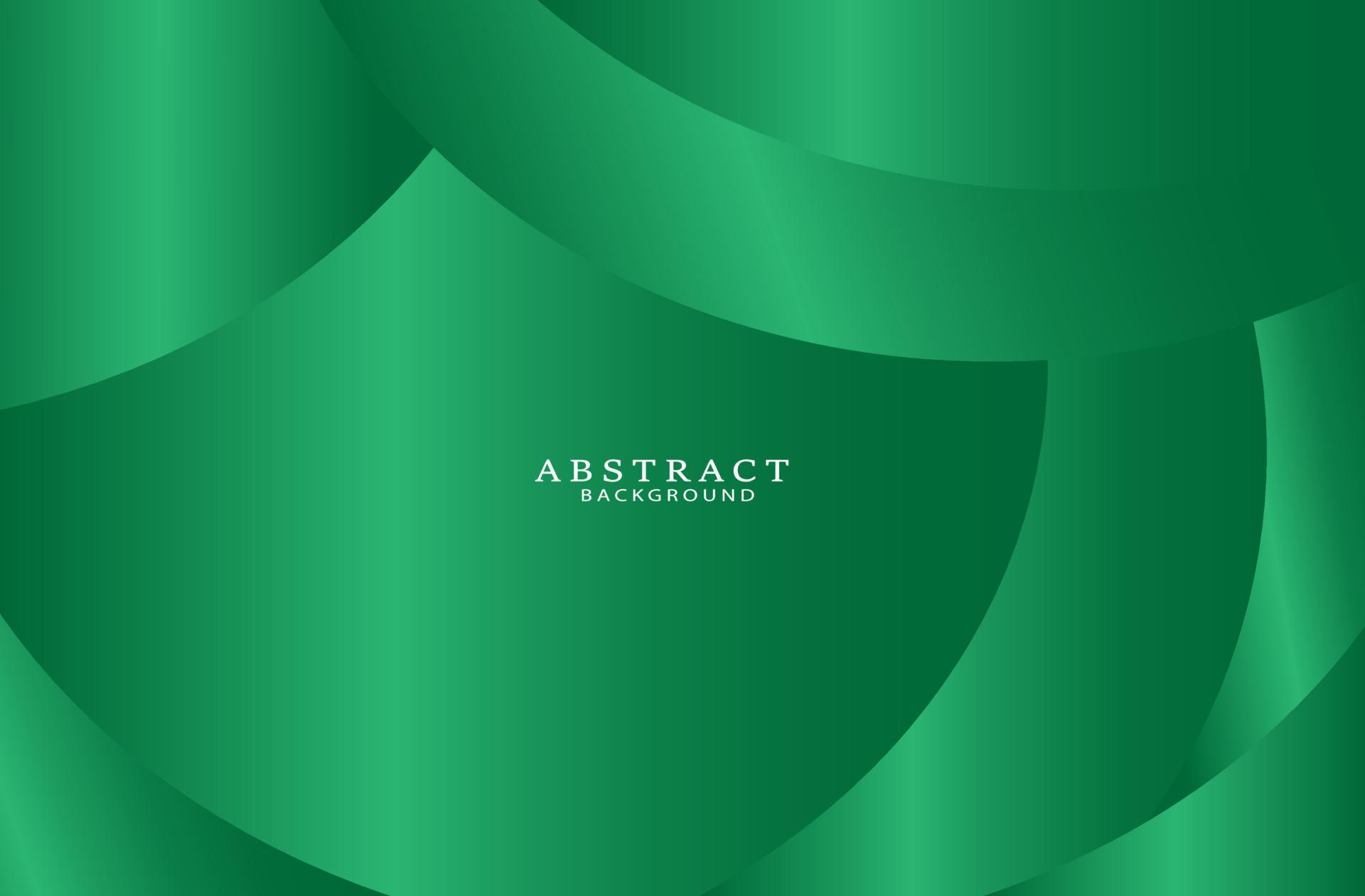 Abstract Green Curve Overlap Background Modern Bright Gradient Art Backdrop Or Banner For