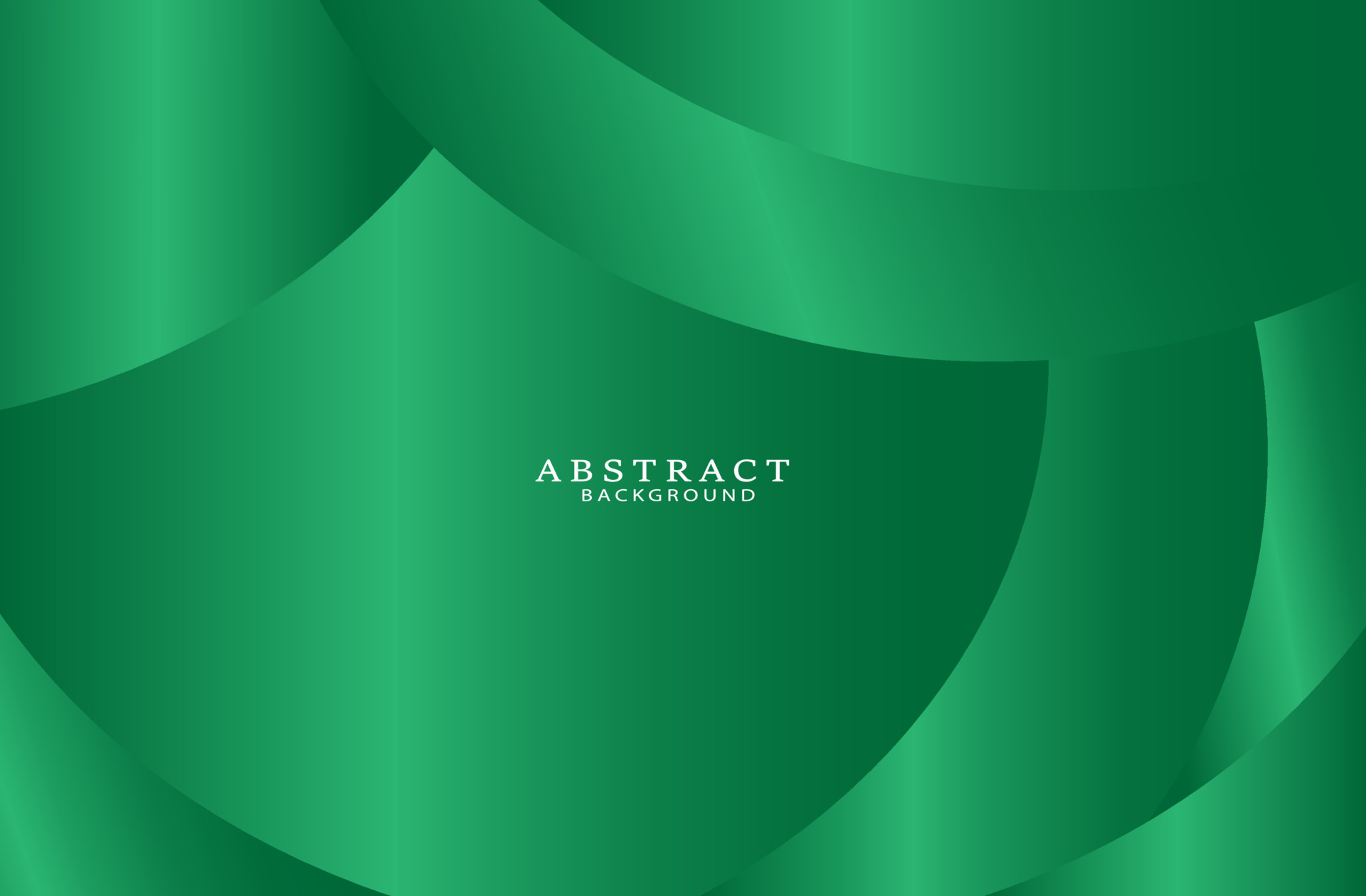 Abstract Green Curve Overlap Background Modern Bright Gradient Art Backdrop Or Banner For