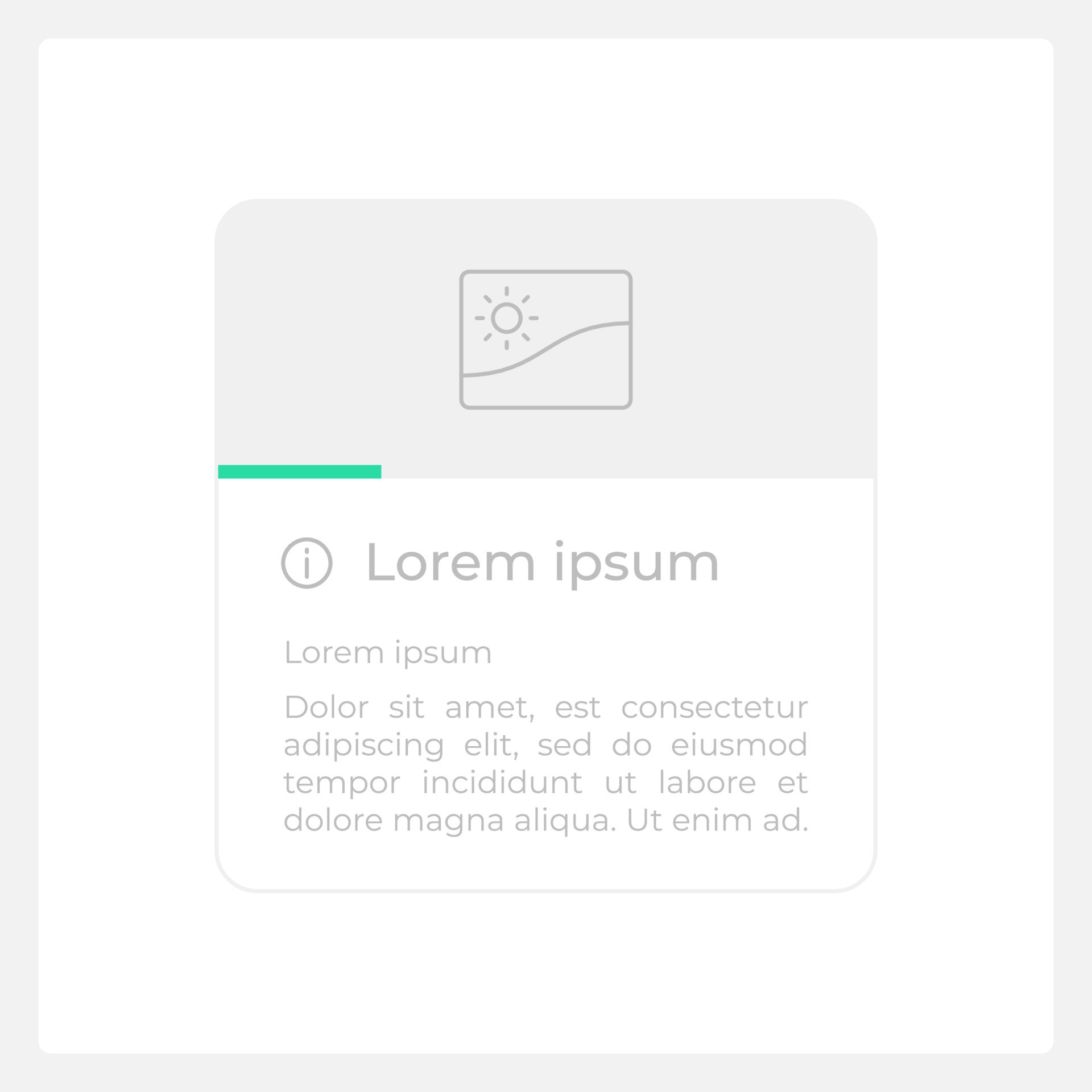 Picture Information Ui Element Template Editable Isolated Vector