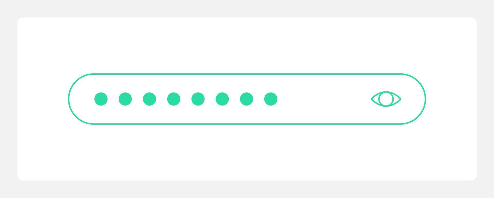Password Accepted Ui Element Template Editable Isolated Vector Dashboard Component Flat User