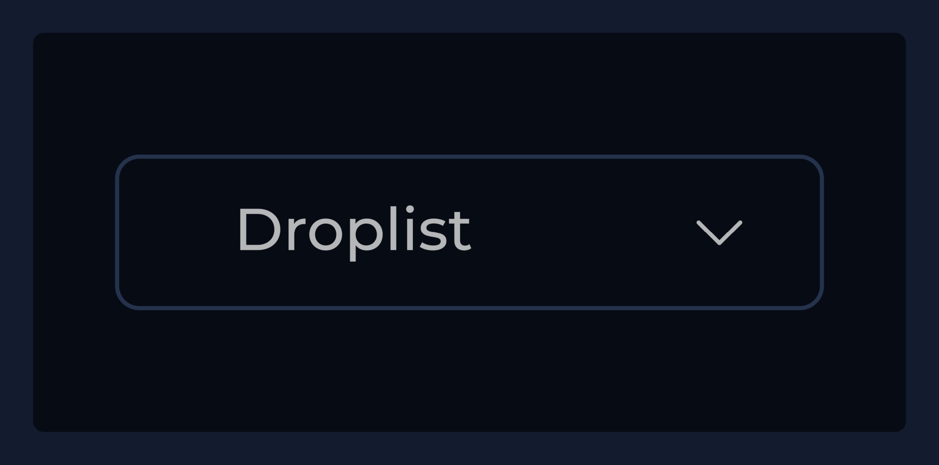 Inactive Dropdown List Ui Element Template Editable Isolated Vector Dashboard Component Flat