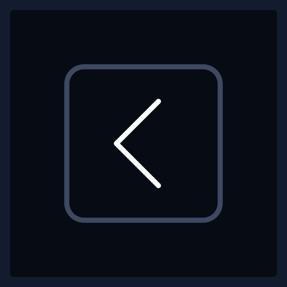 Normal Back Arrow Button Ui Element Template Editable Isolated Vector Dashboard Component Flat