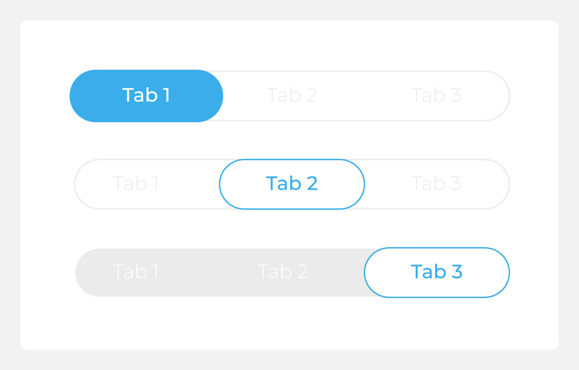 Tab bar menu UI elements kit. Website header isolated vector components ... Tab bar menu UI elements kit. Website header isolated vector components ...