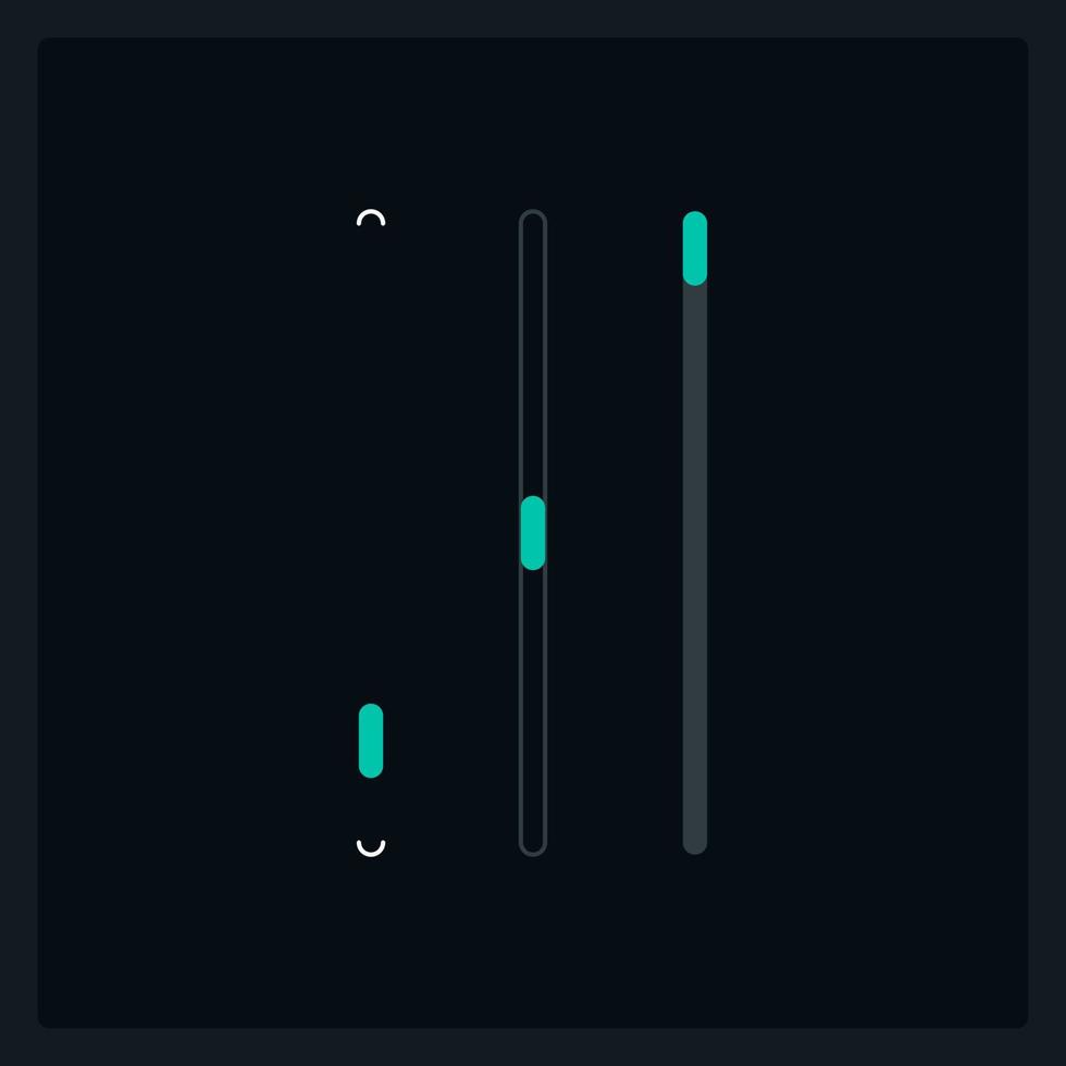 Vertical scrollbar UI element template. Editable isolated vector ...