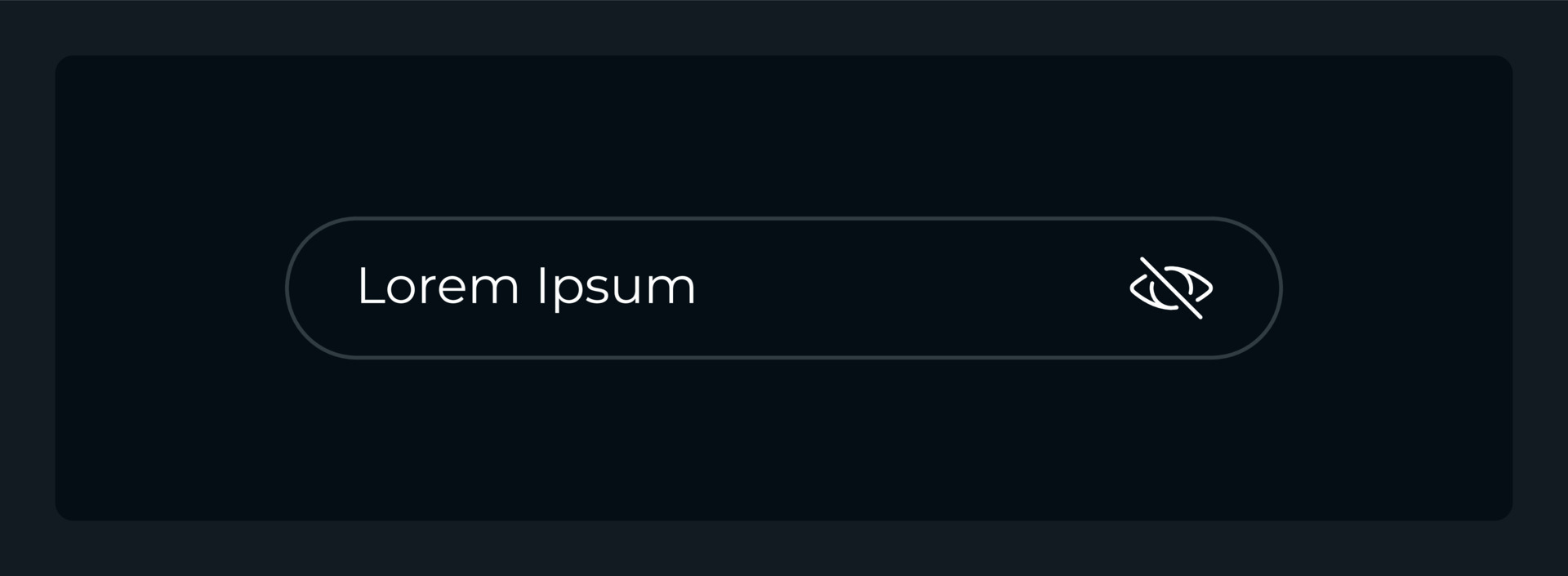 Password Text Field Ui Element Template Editable Isolated Vector Dashboard Component Flat User