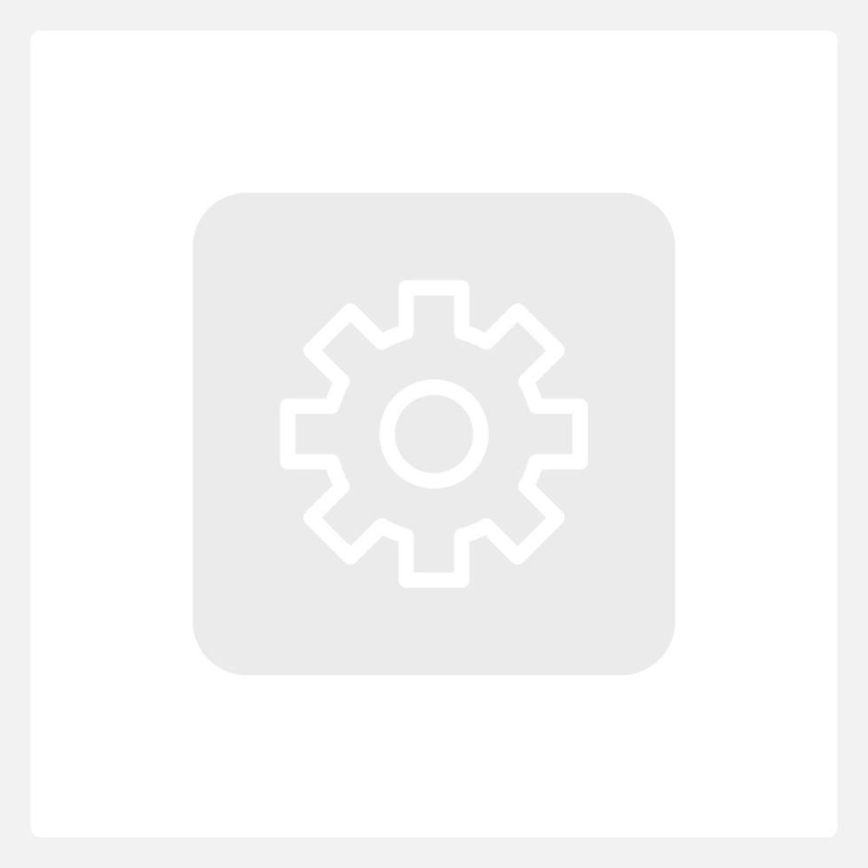 Inactive Settings Button Ui Element Template Editable Isolated Vector Dashboard Component Flat