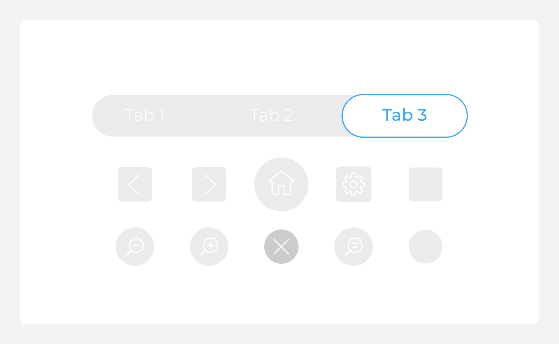 Tab bar and control system UI elements kit. Choice isolated vector ... Tab bar and control system UI elements kit. Choice isolated vector ...