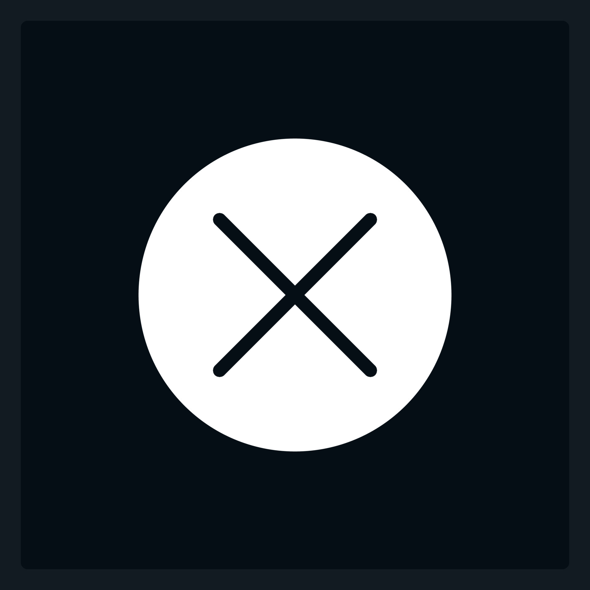 Active Cancel Button Ui Element Template Editable Isolated Vector
