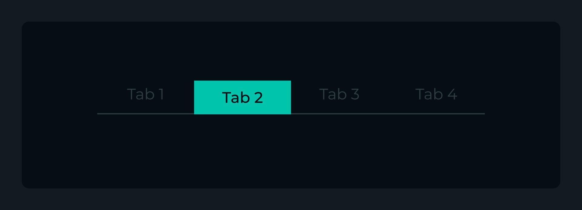 Active Second Tab In Menu Row Ui Element Template Editable Isolated Vector Dashboard Component