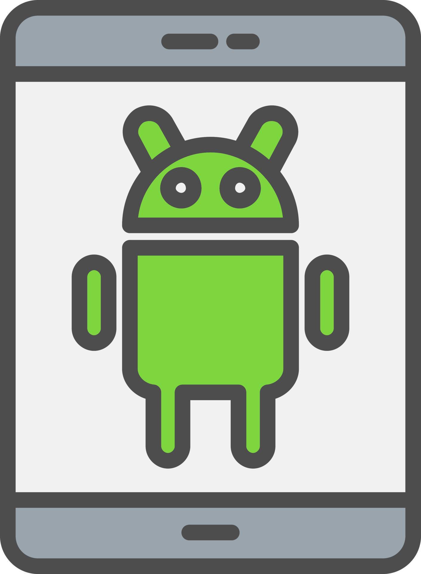 Android Vector Icon 16299214 Vector Art at Vecteezy