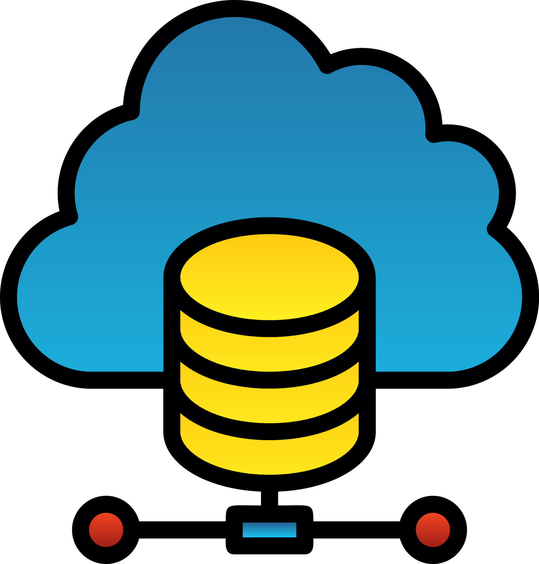 Cloud Database Vector Icon Design 16299418 Vector Art at Vecteezy