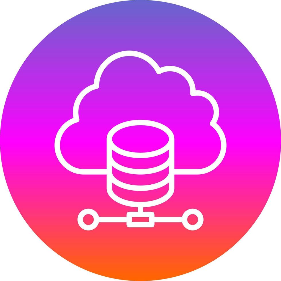 Cloud Database Vector Icon Design 16300492 Vector Art At Vecteezy