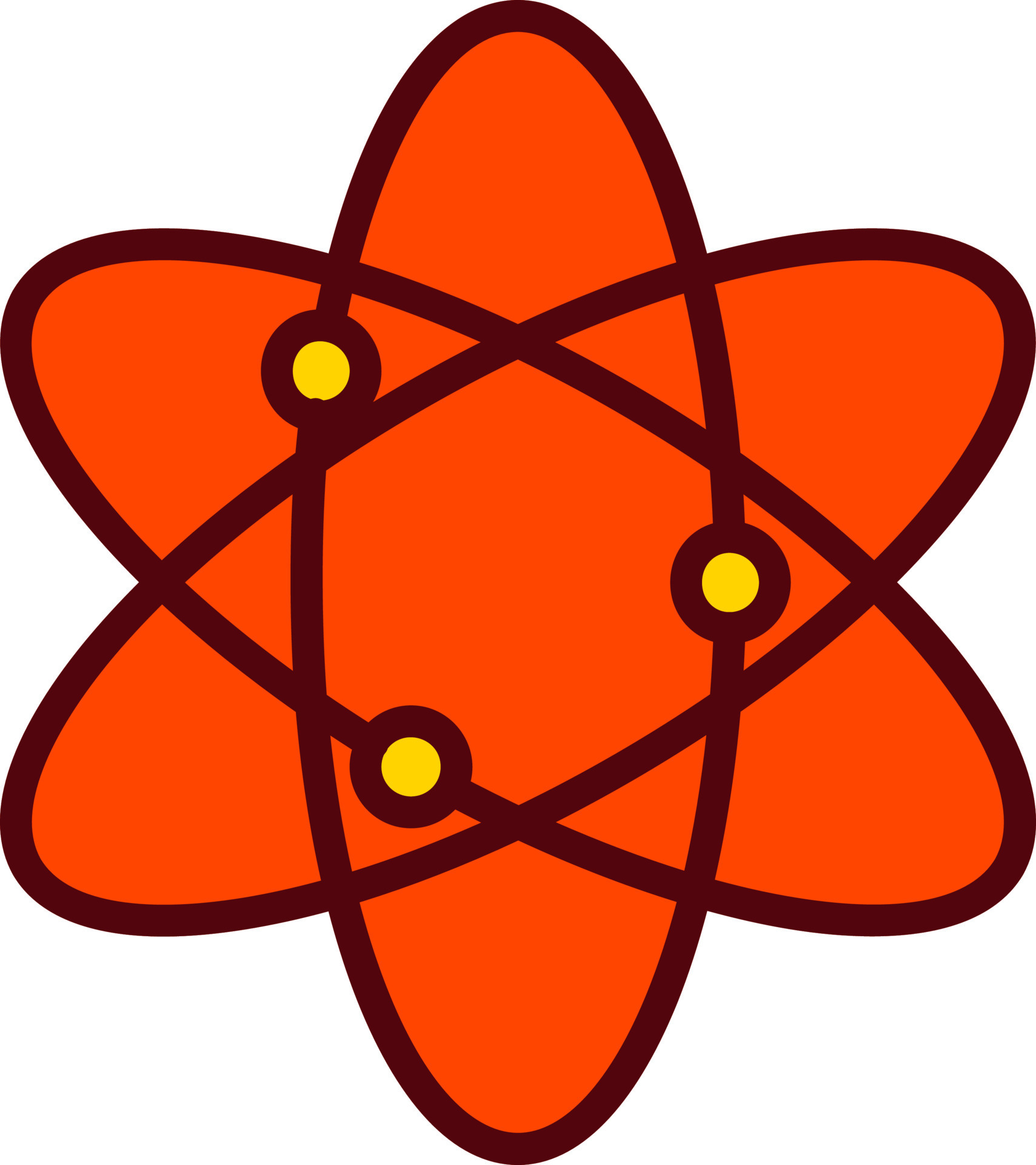 Atom Vector Icon 16304105 Vector Art At Vecteezy