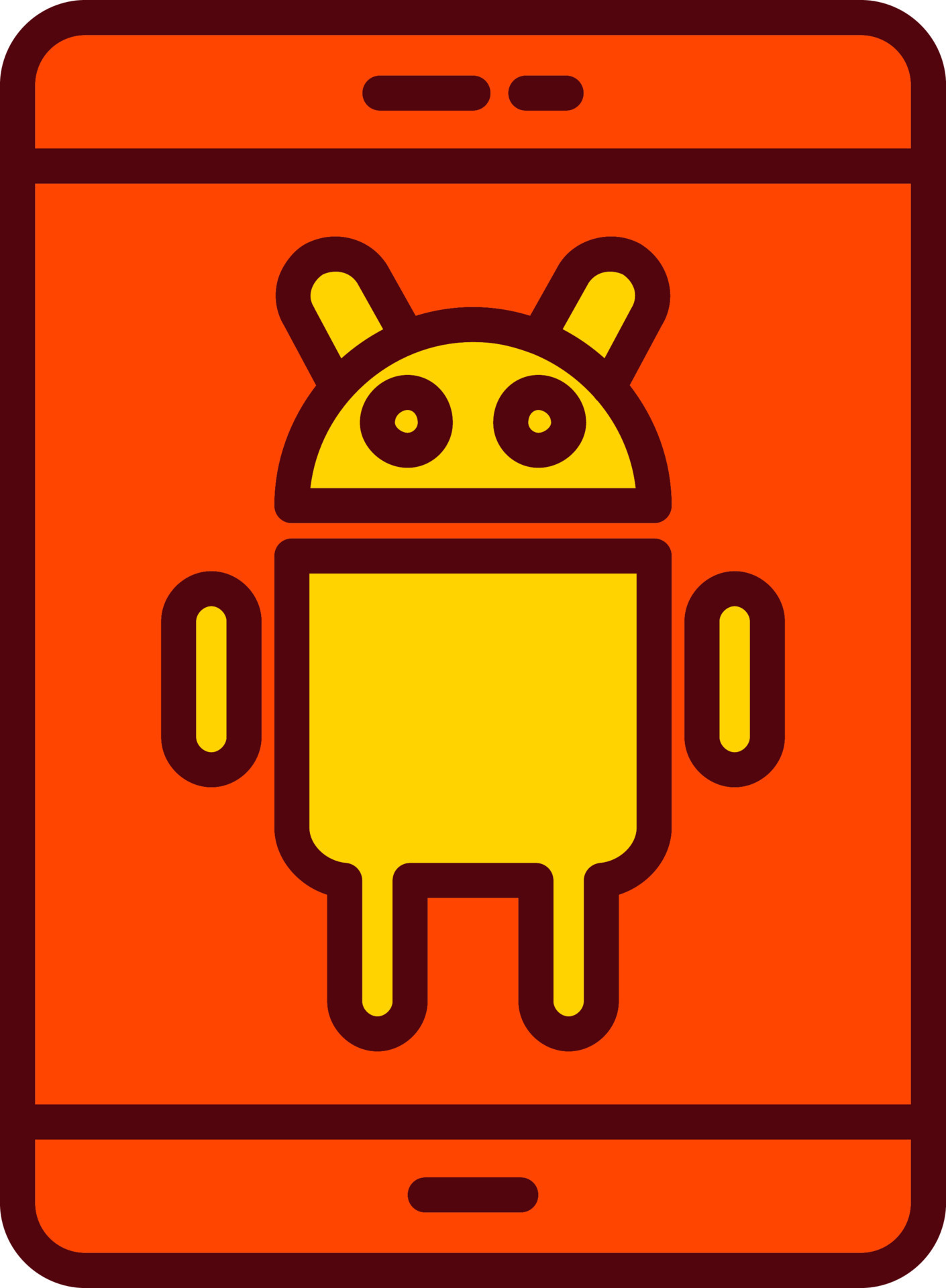 Android Vector Icon 16304300 Vector Art at Vecteezy