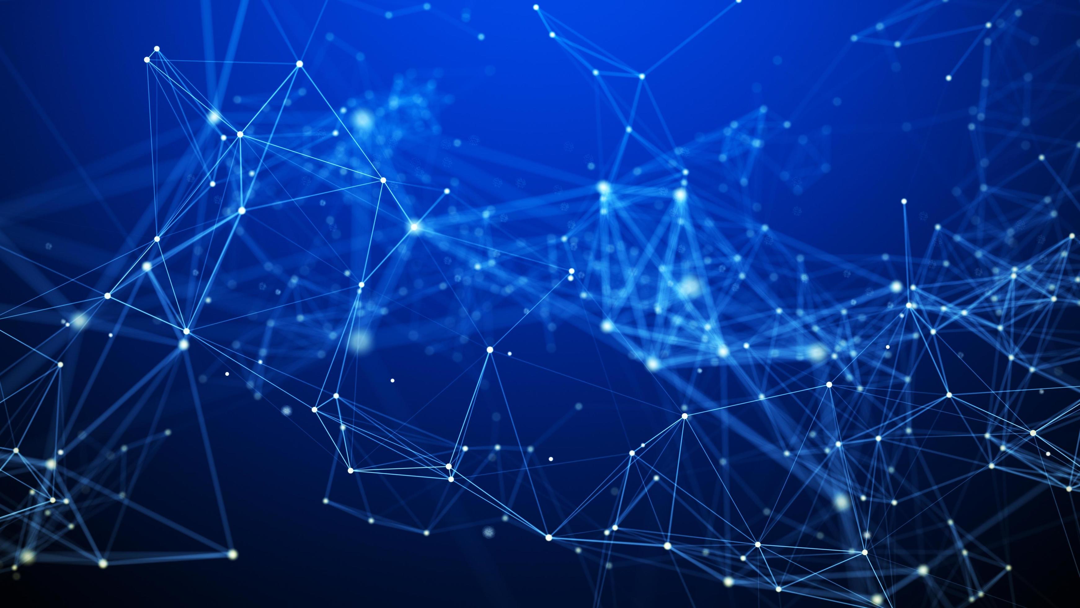 Abstract blue background. Background for a business event. Network ...