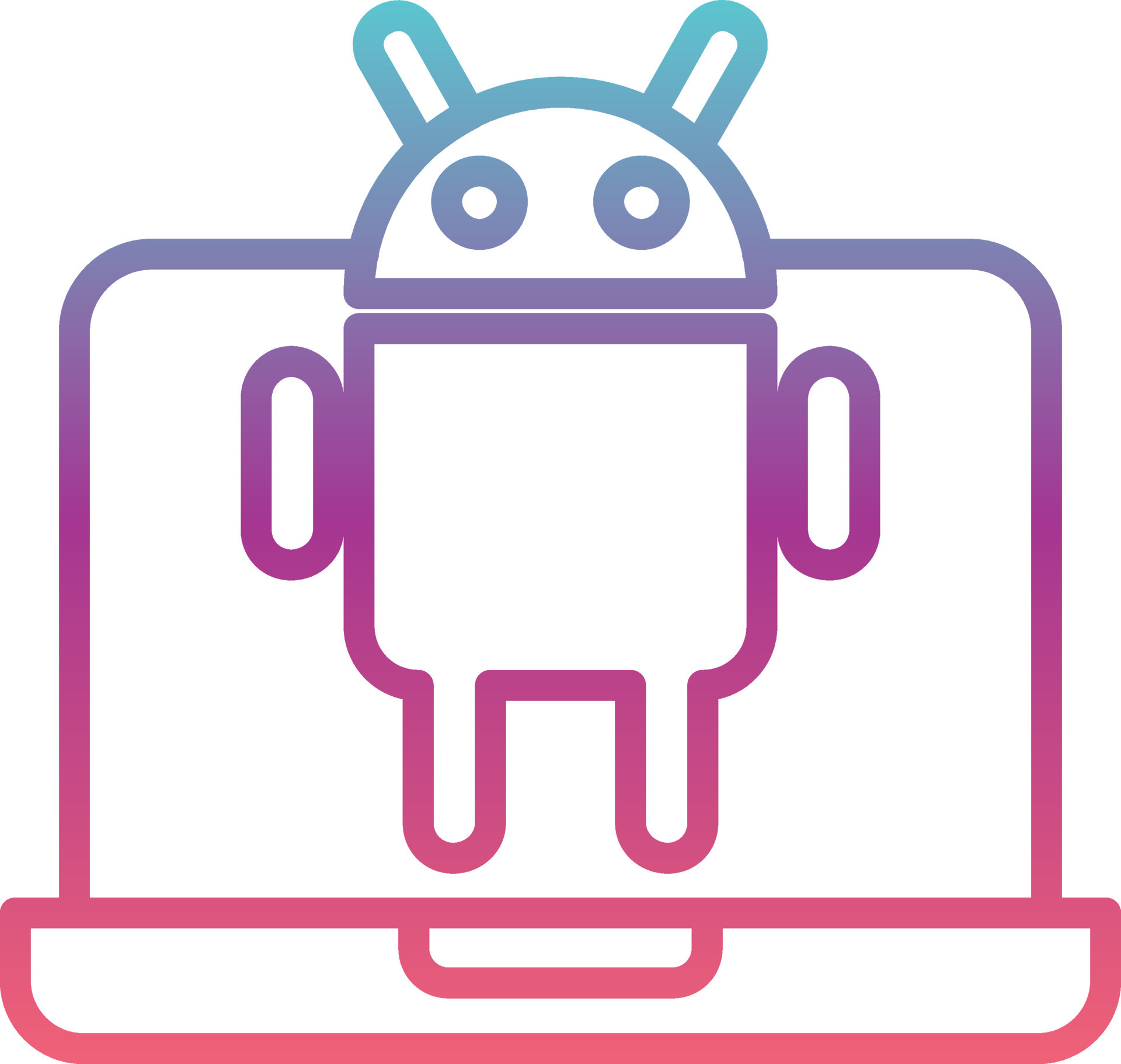 Android Vector Icon 16309390 Vector Art at Vecteezy