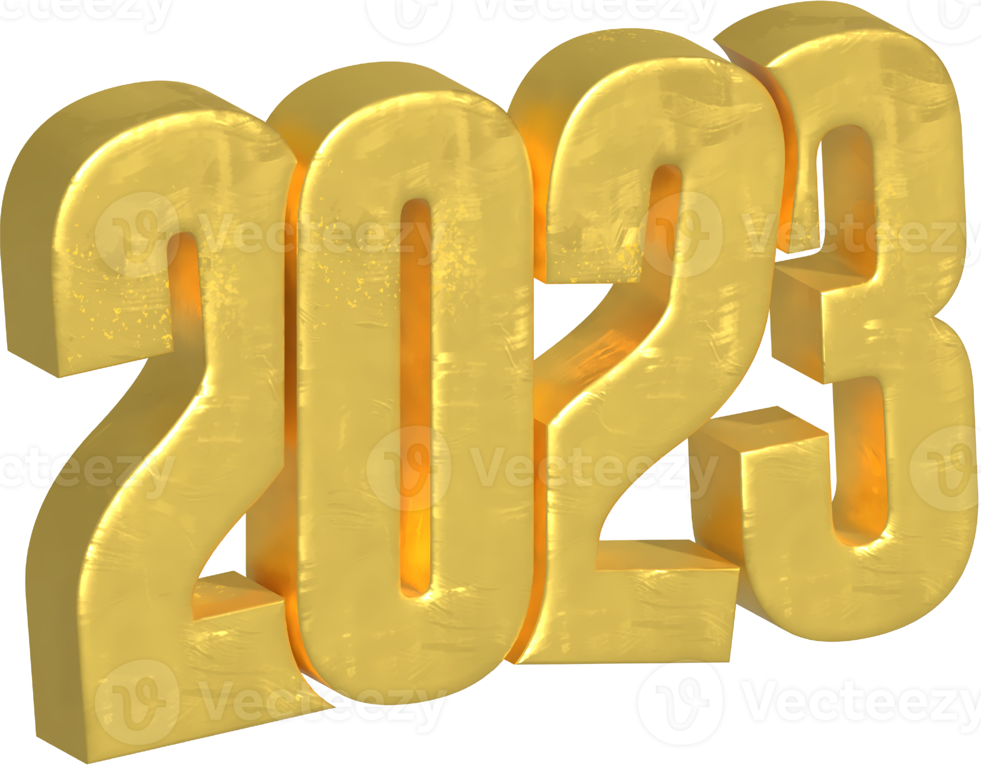 2023 3d Rendering Gold Text 16315491 Png
