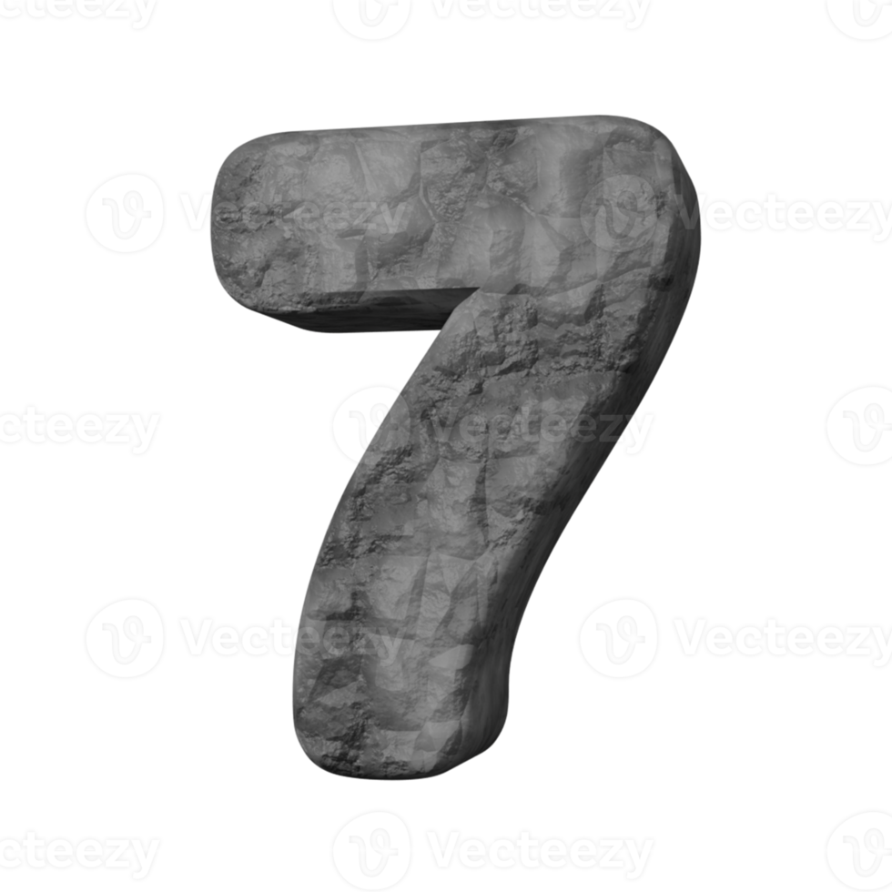stone text effect number 7. 3d render 16316836 PNG stone text effect number 7. 3d render 16316836 PNG