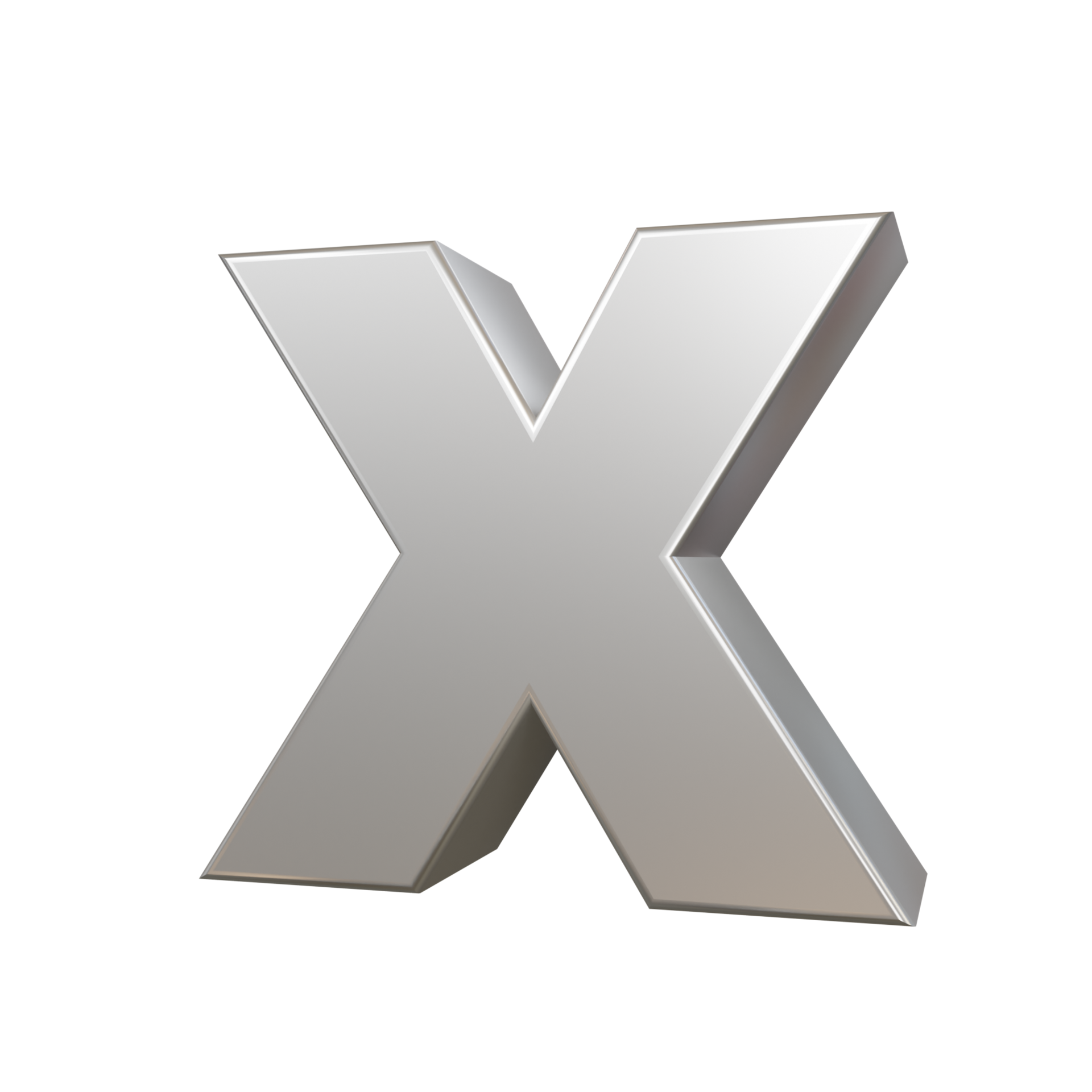steel text effect letter X. 3d render 16317049 PNG steel text effect letter X. 3d render 16317049 PNG