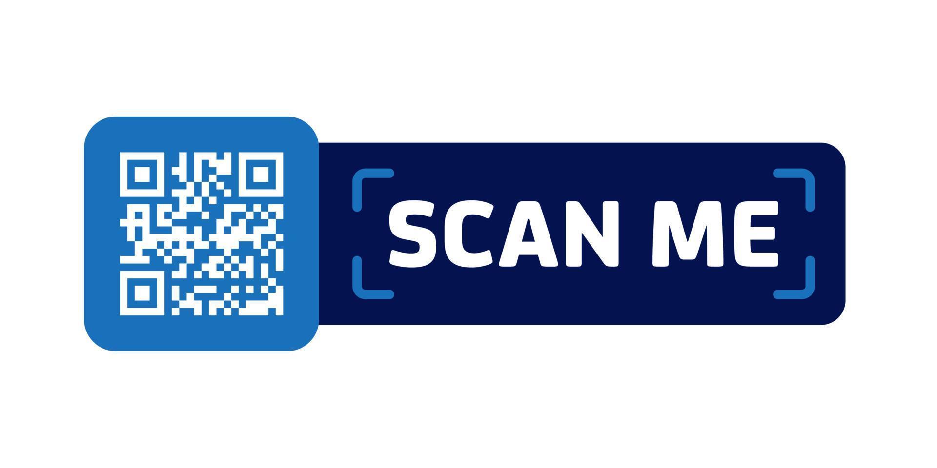 Qr Code Scanning Symbol For Smartphone Inscription Scan Me With Smartphone Icon Qr Code For