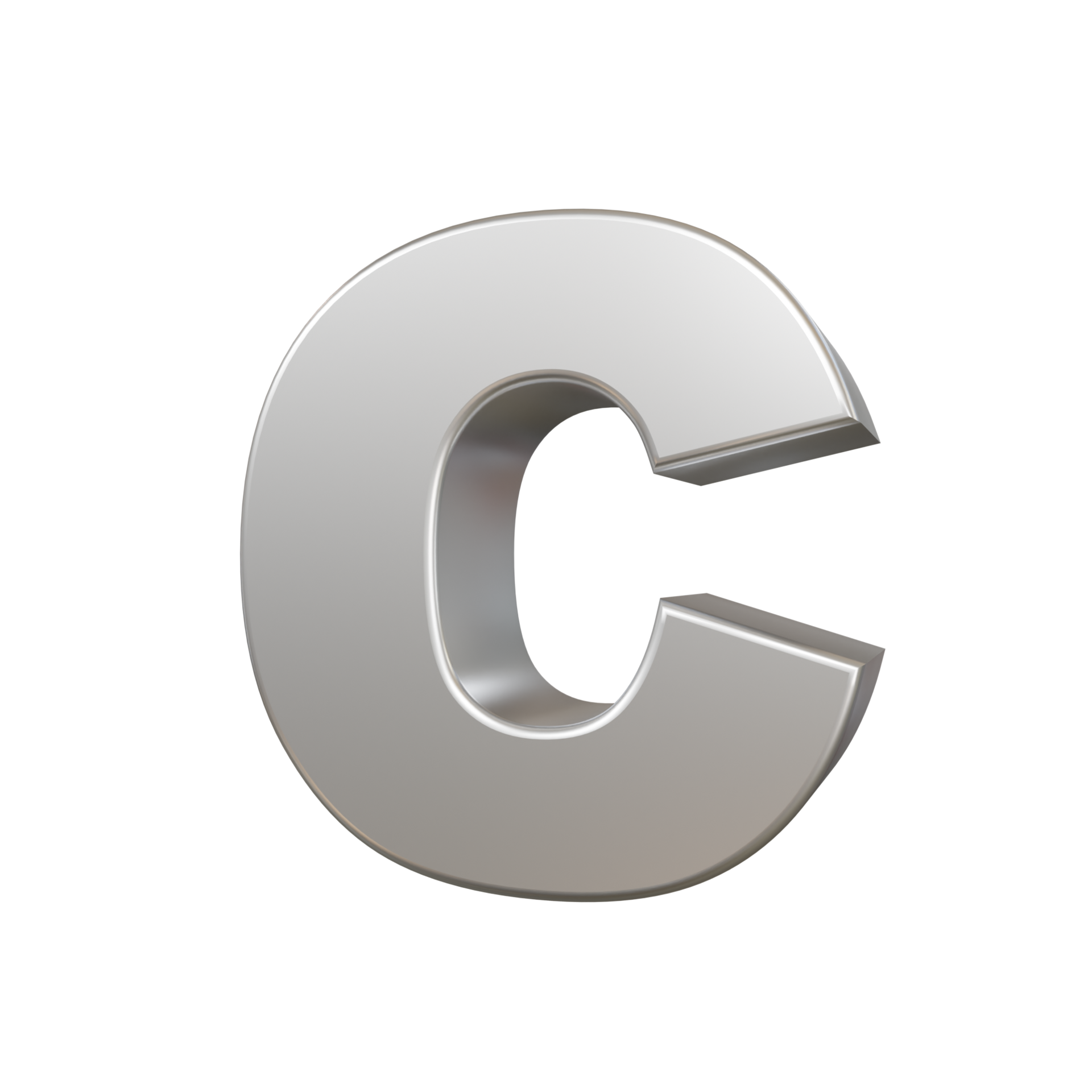 Letter C 3d