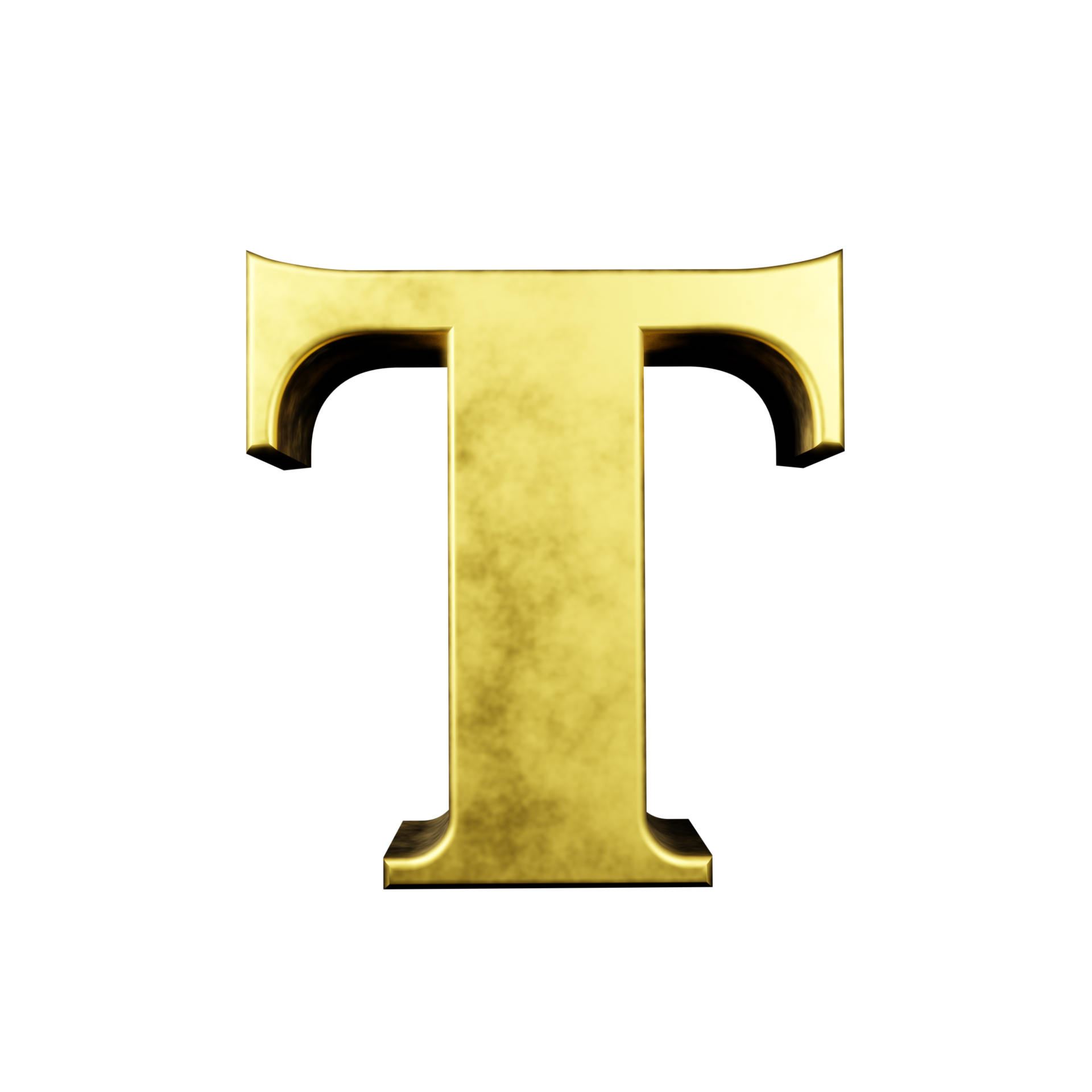 efecto de texto dorado letra t. renderizado 3d 16325677 PNG efecto de texto dorado letra t. renderizado 3d 16325677 PNG