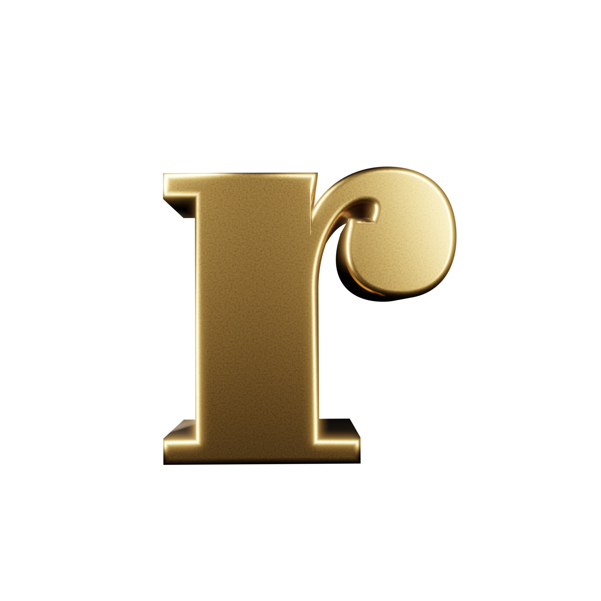 Free luxury text effect letter r. 3d render 16325688 PNG with Transparent Background