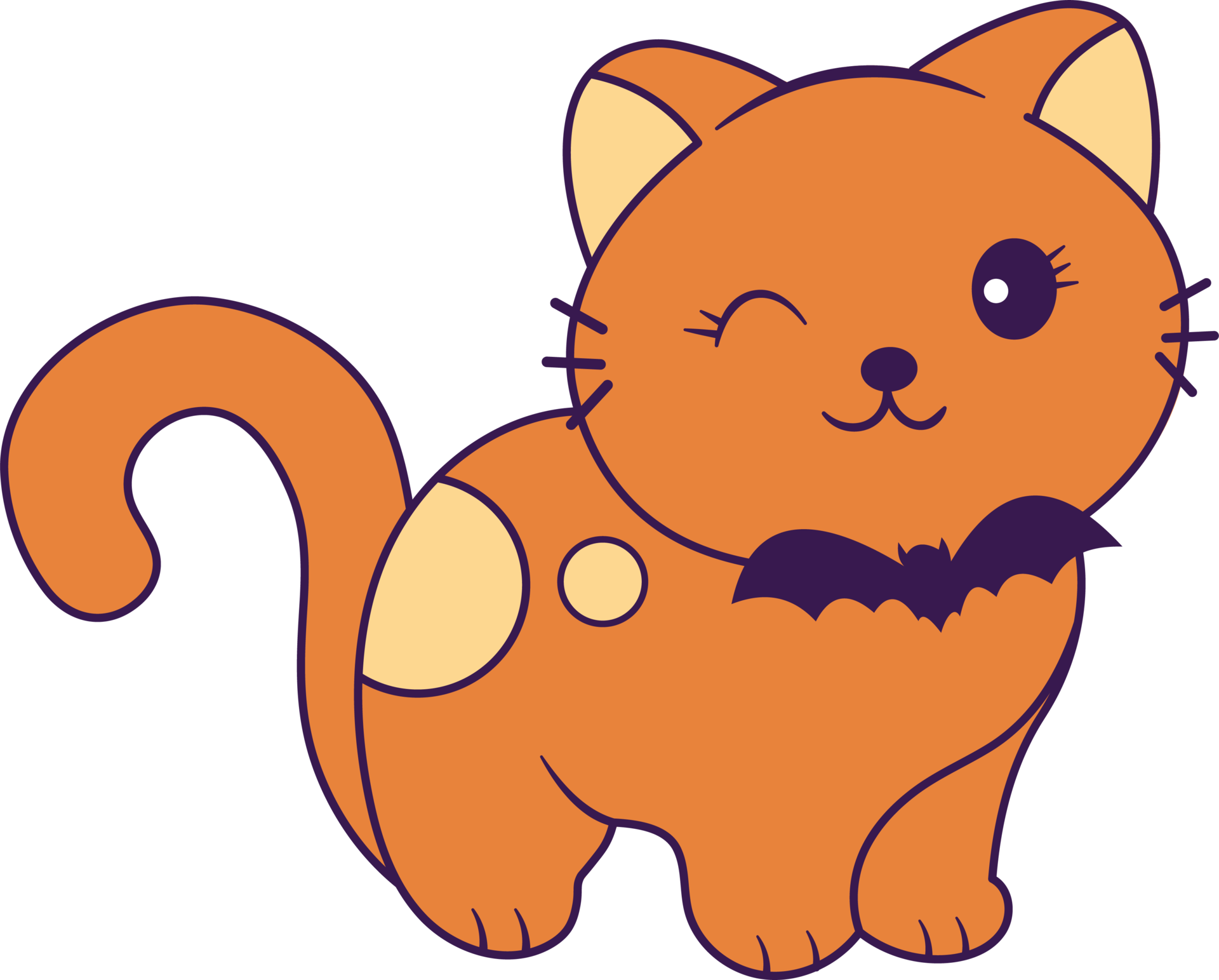 Spooky Halloween Kitty Cat 16326286 PNG