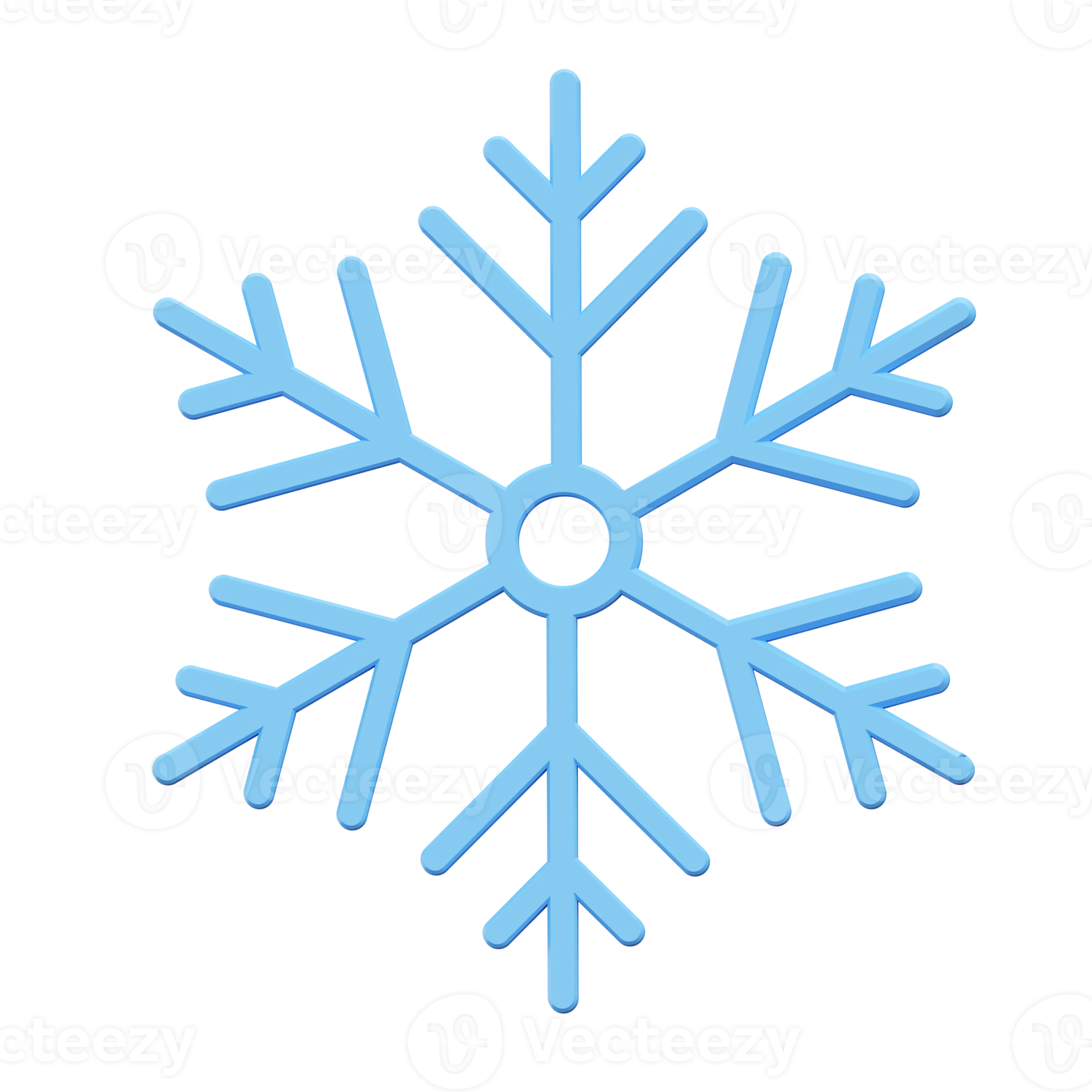 Snowflake 3d Icon Render Illustration 16327482 Png