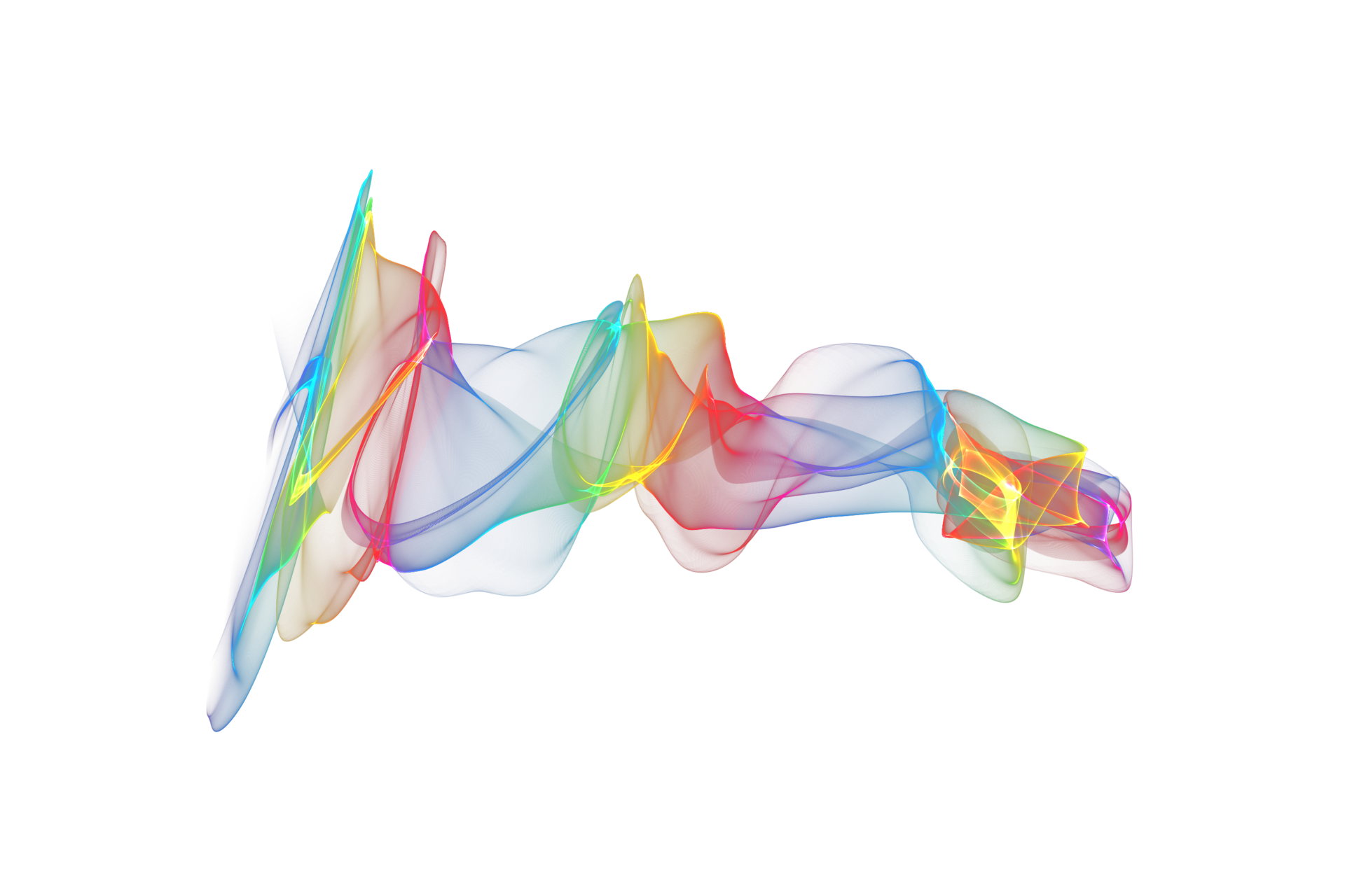 Abstract Colorful Wave Flowing Isolated Background Design 16328198 Png