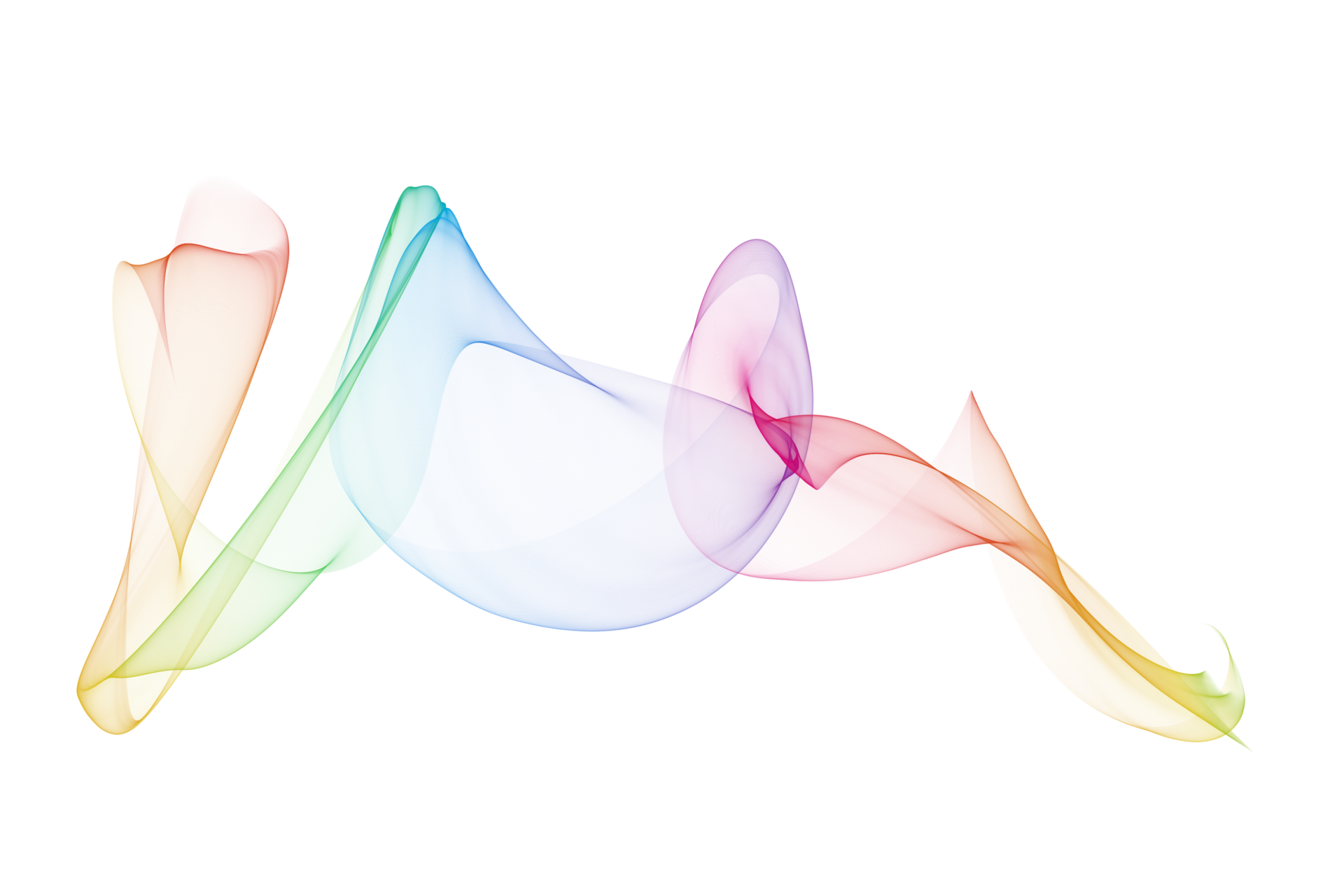 Abstract Colorful Wave Flowing Isolated Background Design 16328265 Png