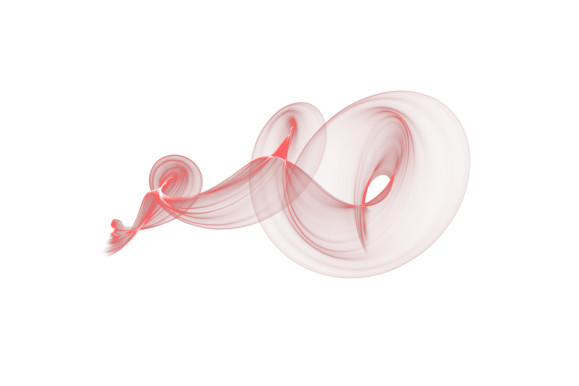 Abstract red color smoke flame transparent background, colorful wave ...