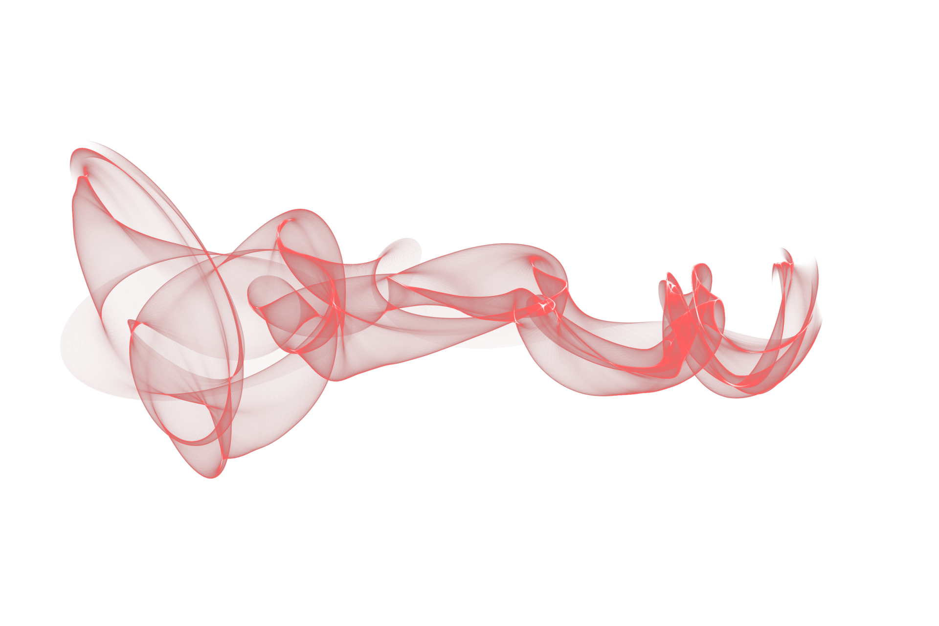 Abstract red color smoke flame transparent background, colorful wave ...