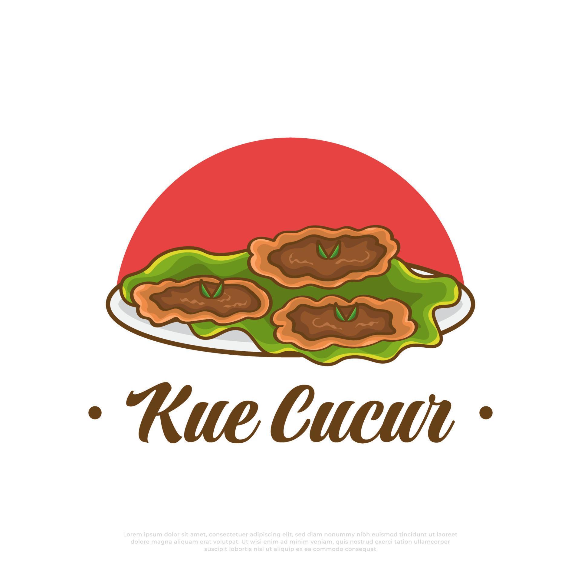 Kue Cucur Illustration Traditional Snack From Southeast Asia Including Indonesia Kue Cucur Or