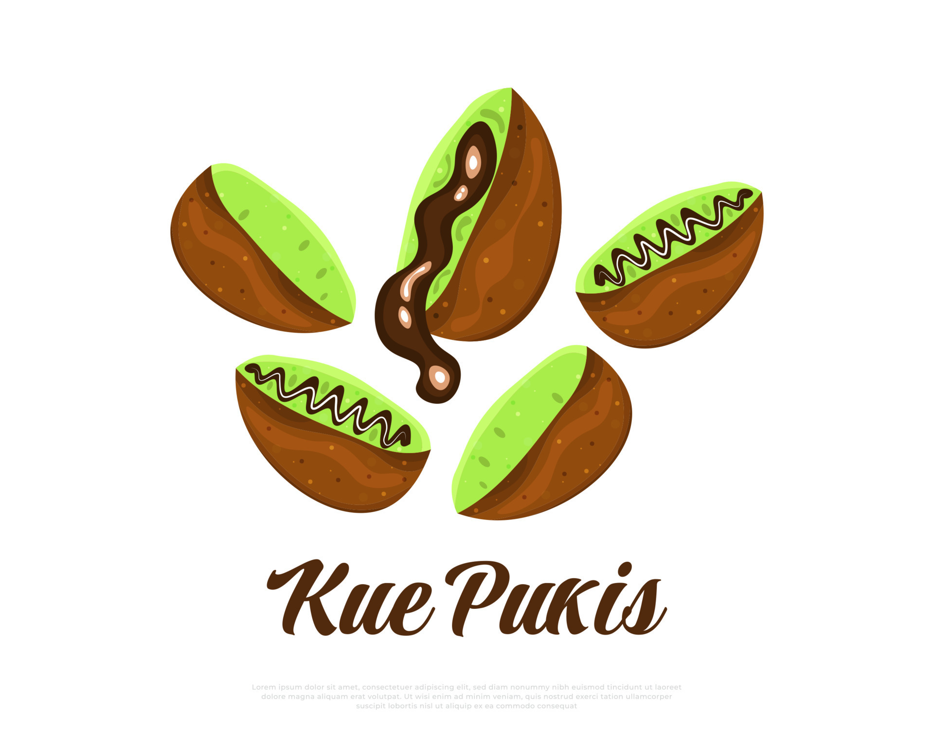 Illustration Of Kue Pukis Indonesian Traditional Cake Kue Pancong Vector Illustration 16329293