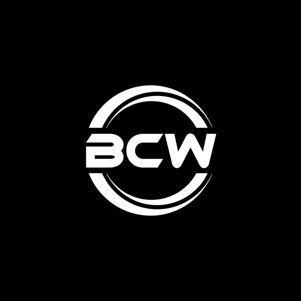 diseño del logotipo de la letra bcw en la ilustración. logotipo vectorial, diseños de caligrafía ...