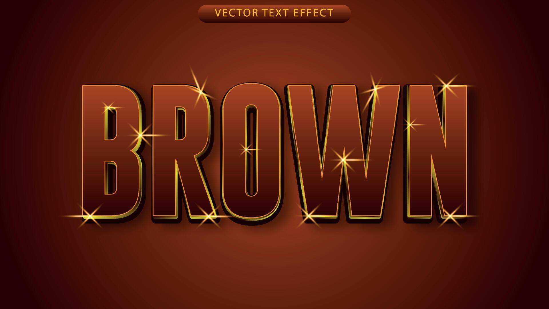 3D text brown vector file 16330704 Vector Art at Vecteezy