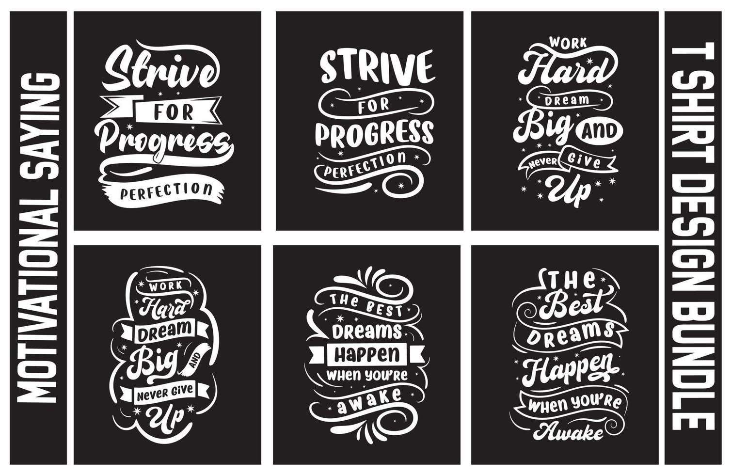 Lettering t shirt design bundle, Motivational Saying T shirt Design set ... Lettering t shirt design bundle, Motivational Saying T shirt Design set ...