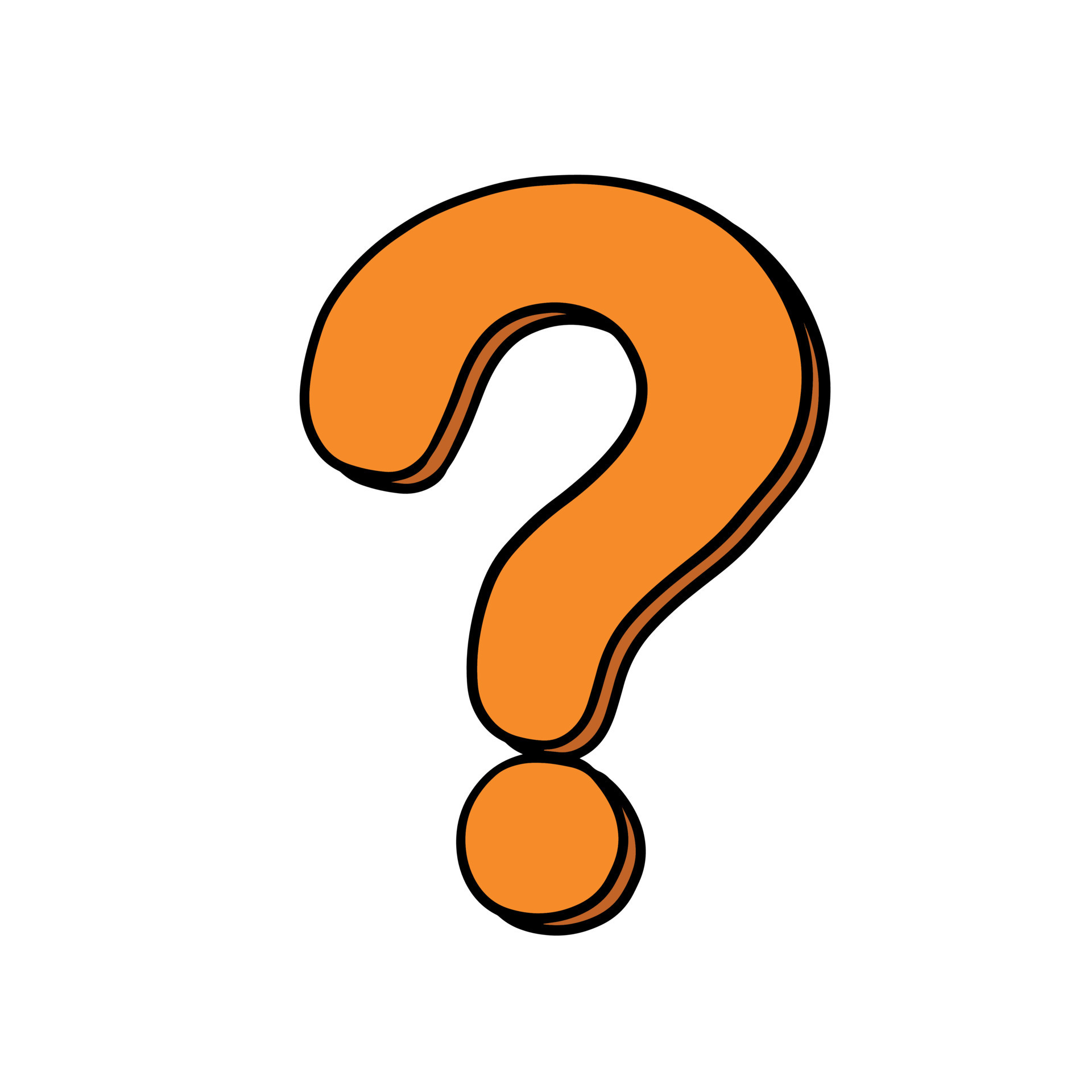 Question Mark Red Hand Drawn Doodle Faq Symbol 16334629 Vector Art At