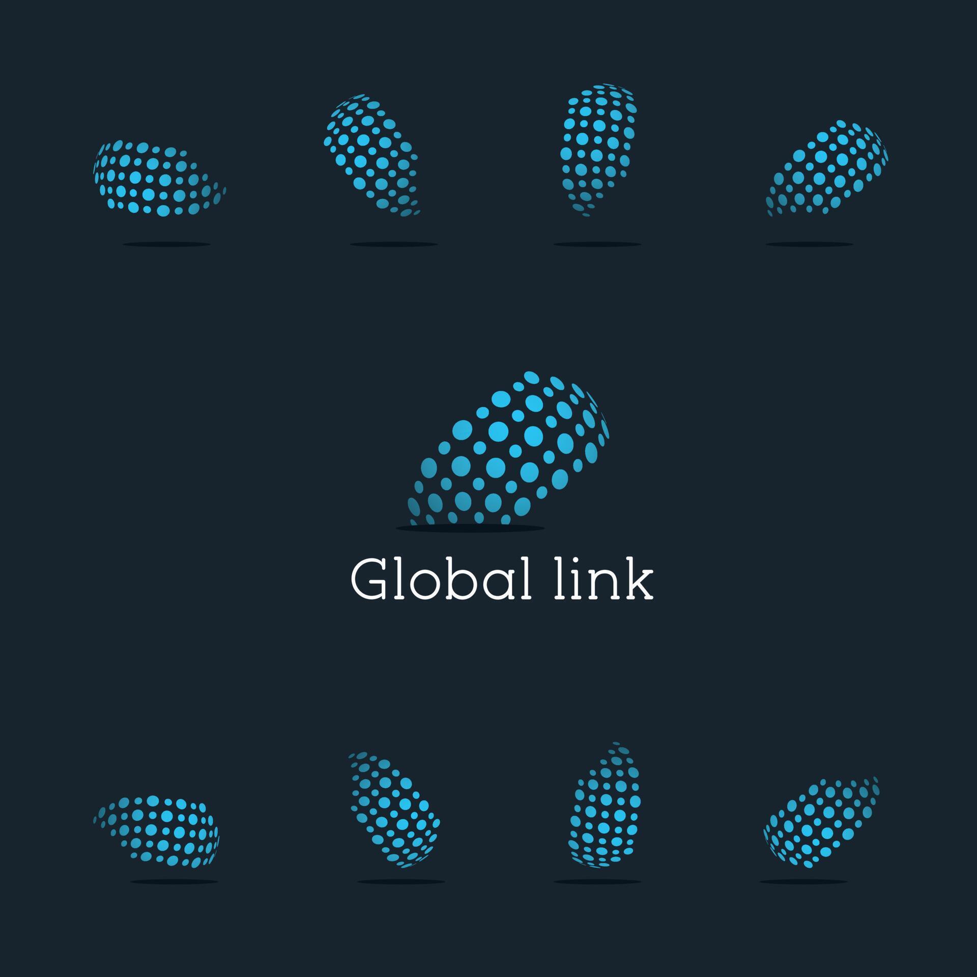 Colorful Globe logo design. 16340582 Vector Art at Vecteezy