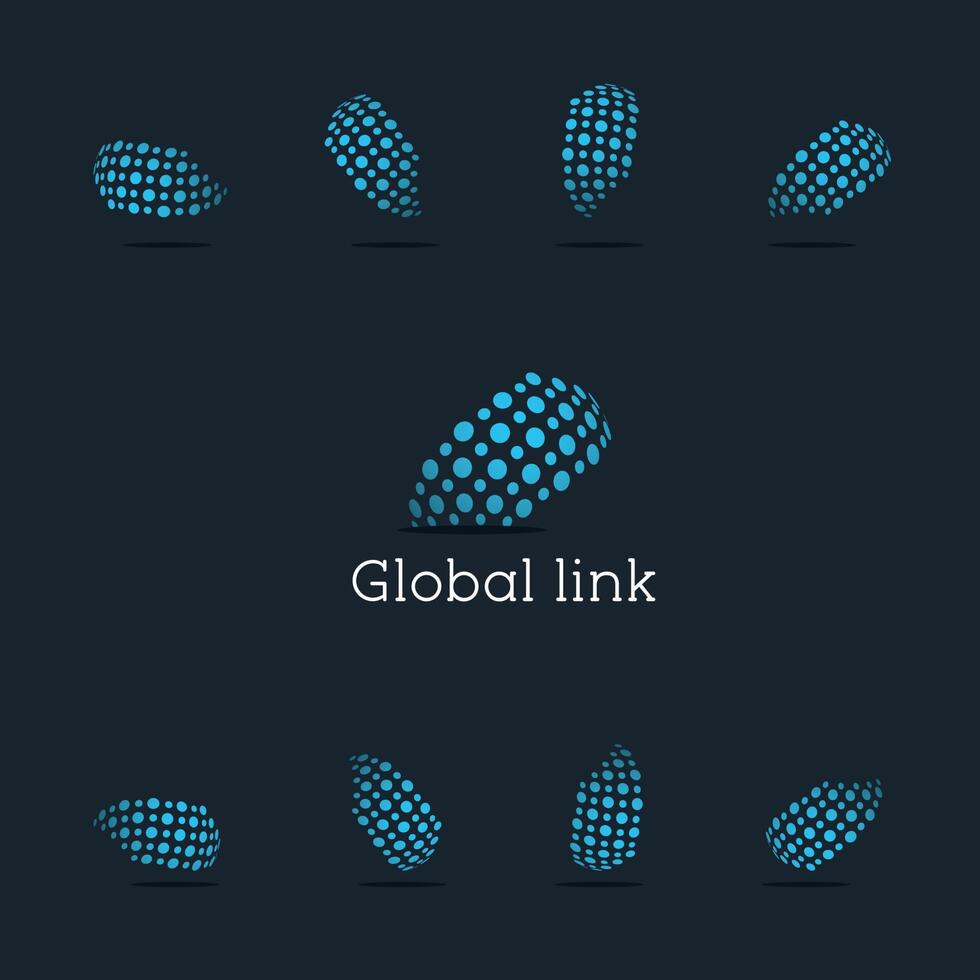 Colorful Globe logo design. 16340582 Vector Art at Vecteezy