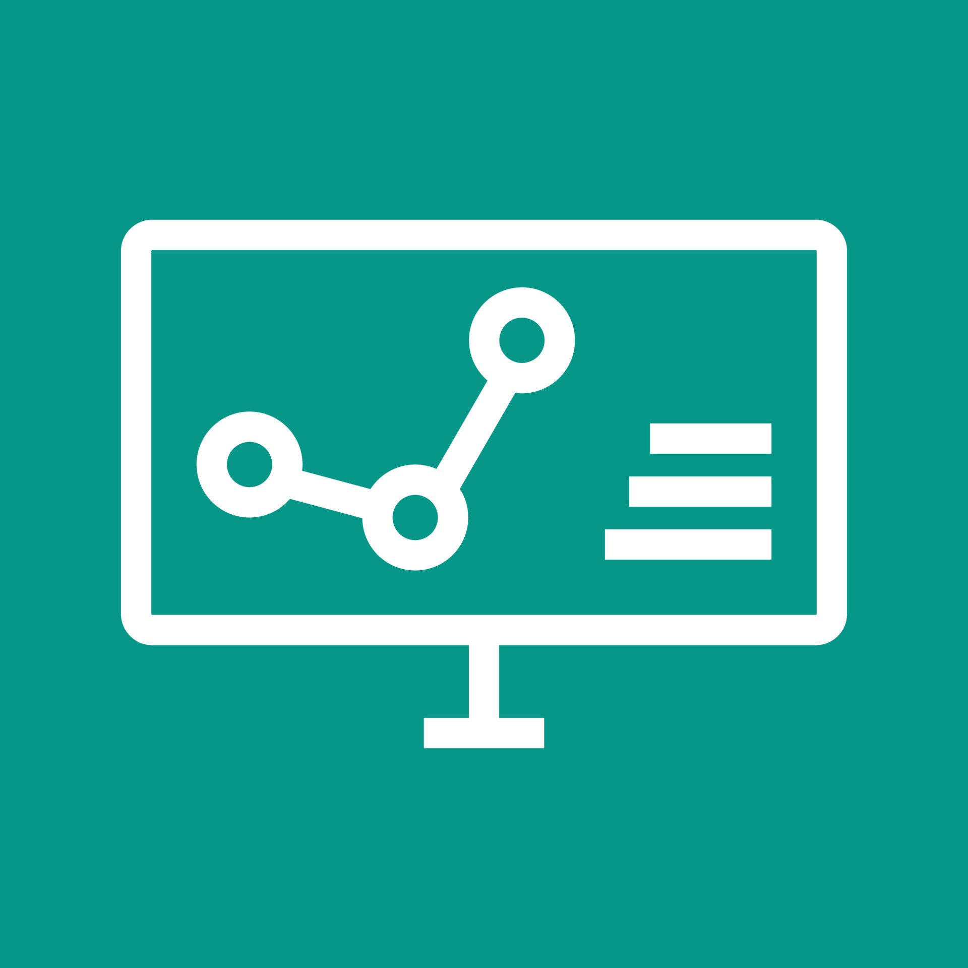 Computer Analytics Line Color Background Icon 16345302 Vector Art at ...